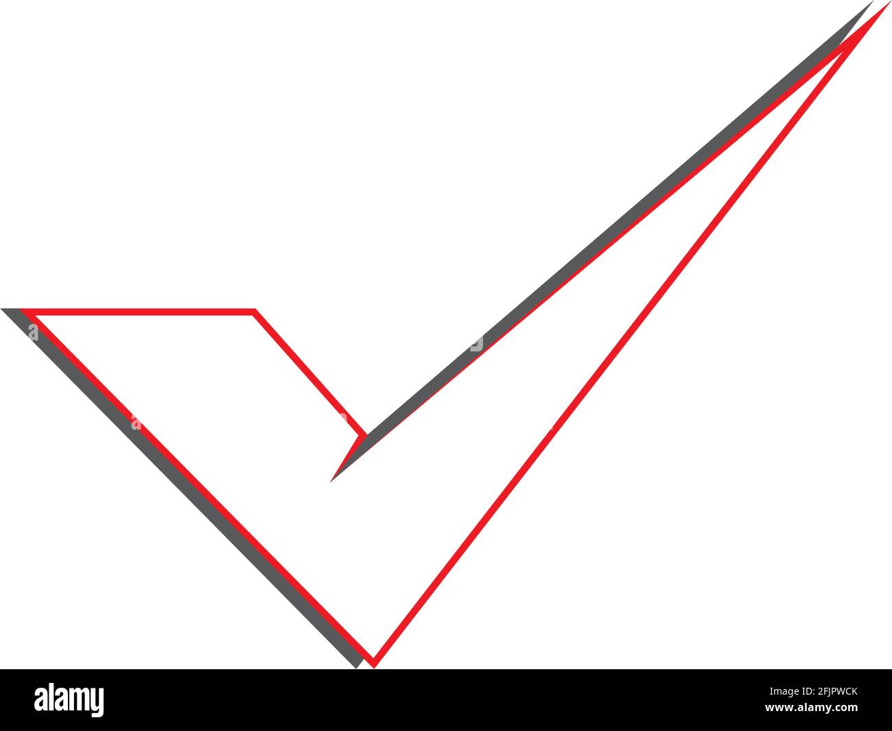 cocher le symbole et le logo Image Vectorielle Stock - Alamy