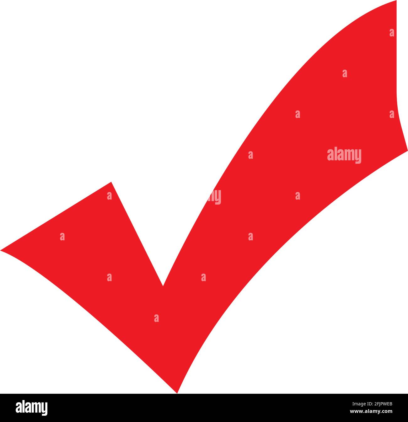 cocher le symbole et le logo Image Vectorielle Stock - Alamy