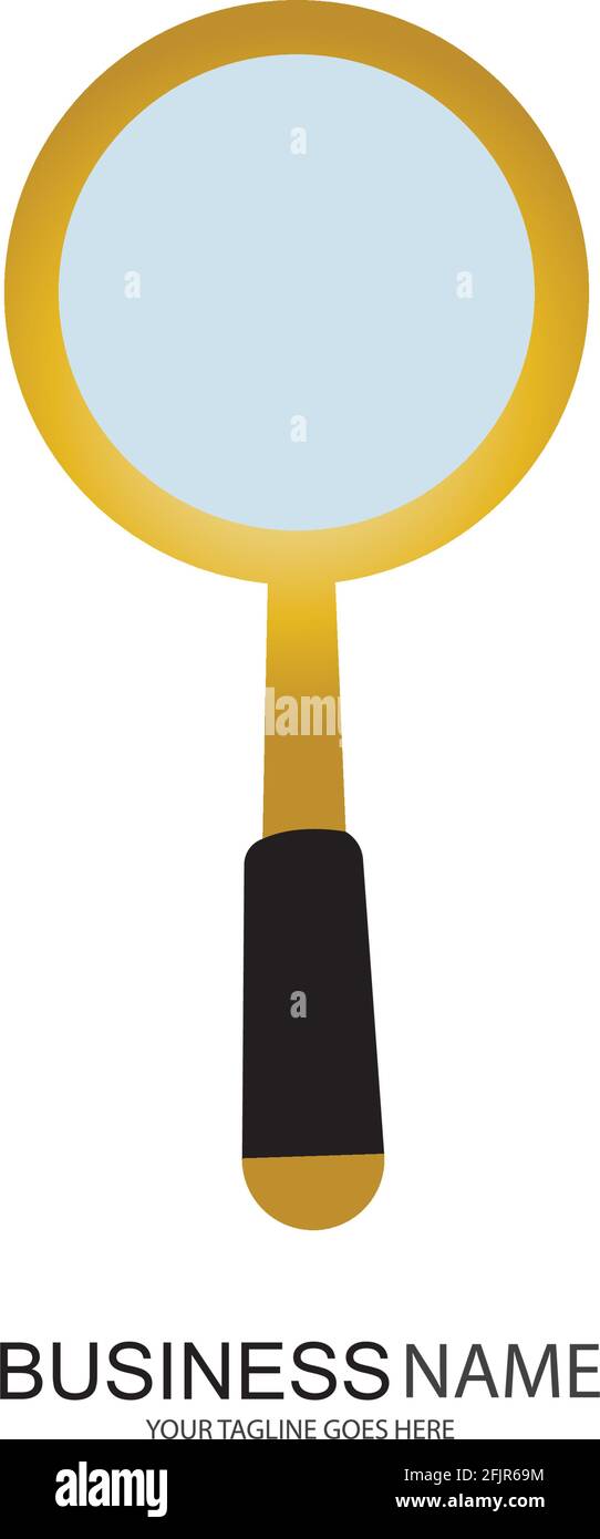 icône de loupe illustration de l'élément de logo, symbole de loupe en ...