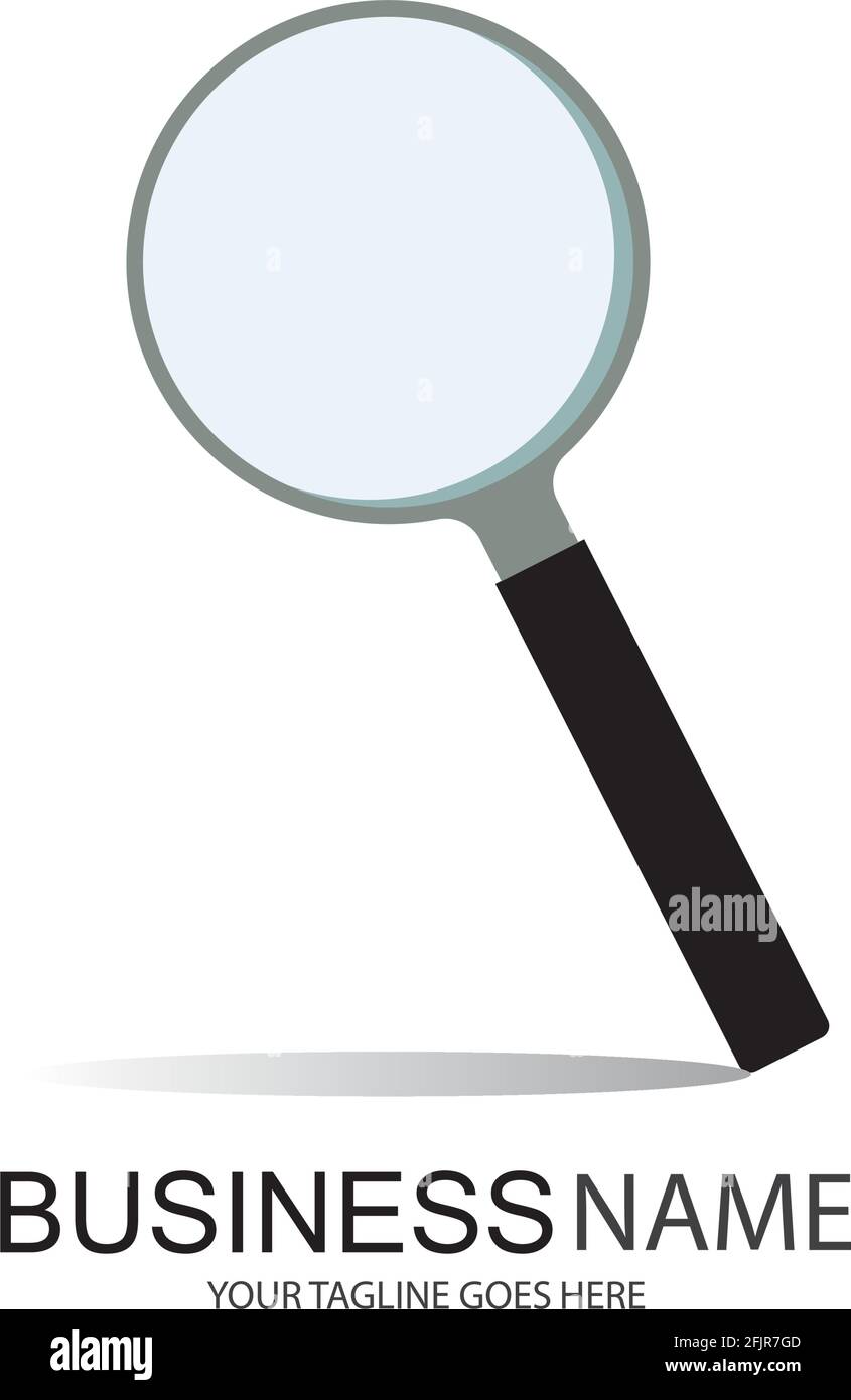 icône de loupe illustration de l'élément de logo, symbole de loupe en ...