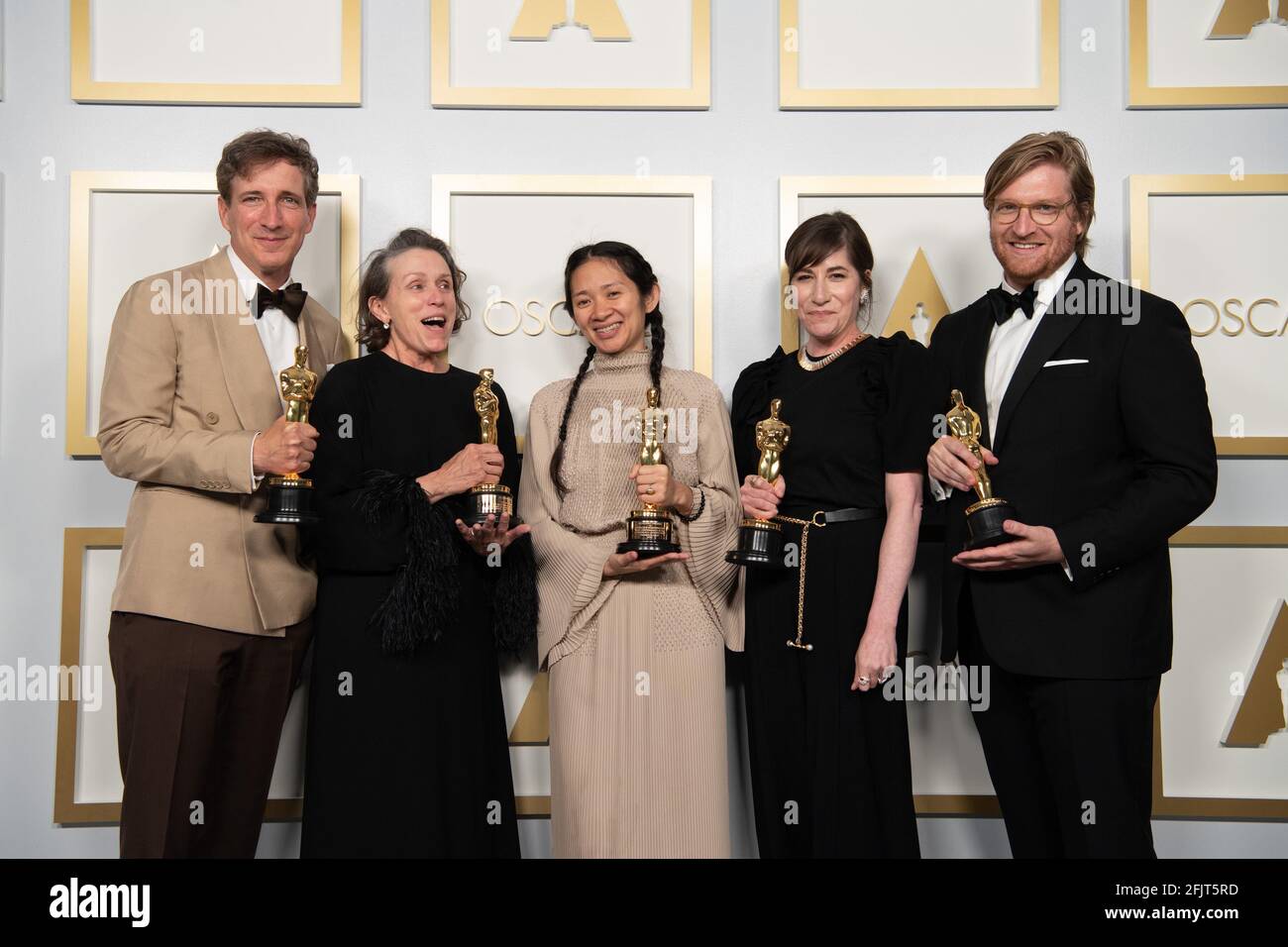 Peter Spears, Frances McDormand, Chloé Zhao, Mollye Asher et Dan Janvey ...