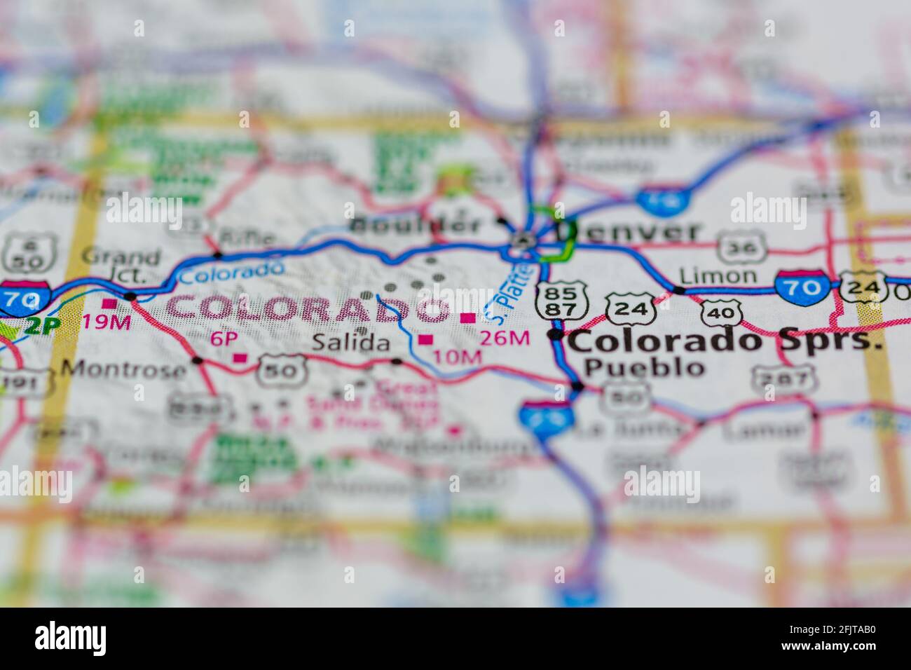 Mappa colorado Banque de photographies et d’images à haute résolution ...