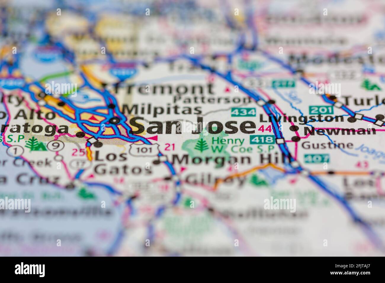 Mappa di san jose Banque de photographies et d’images à haute ...