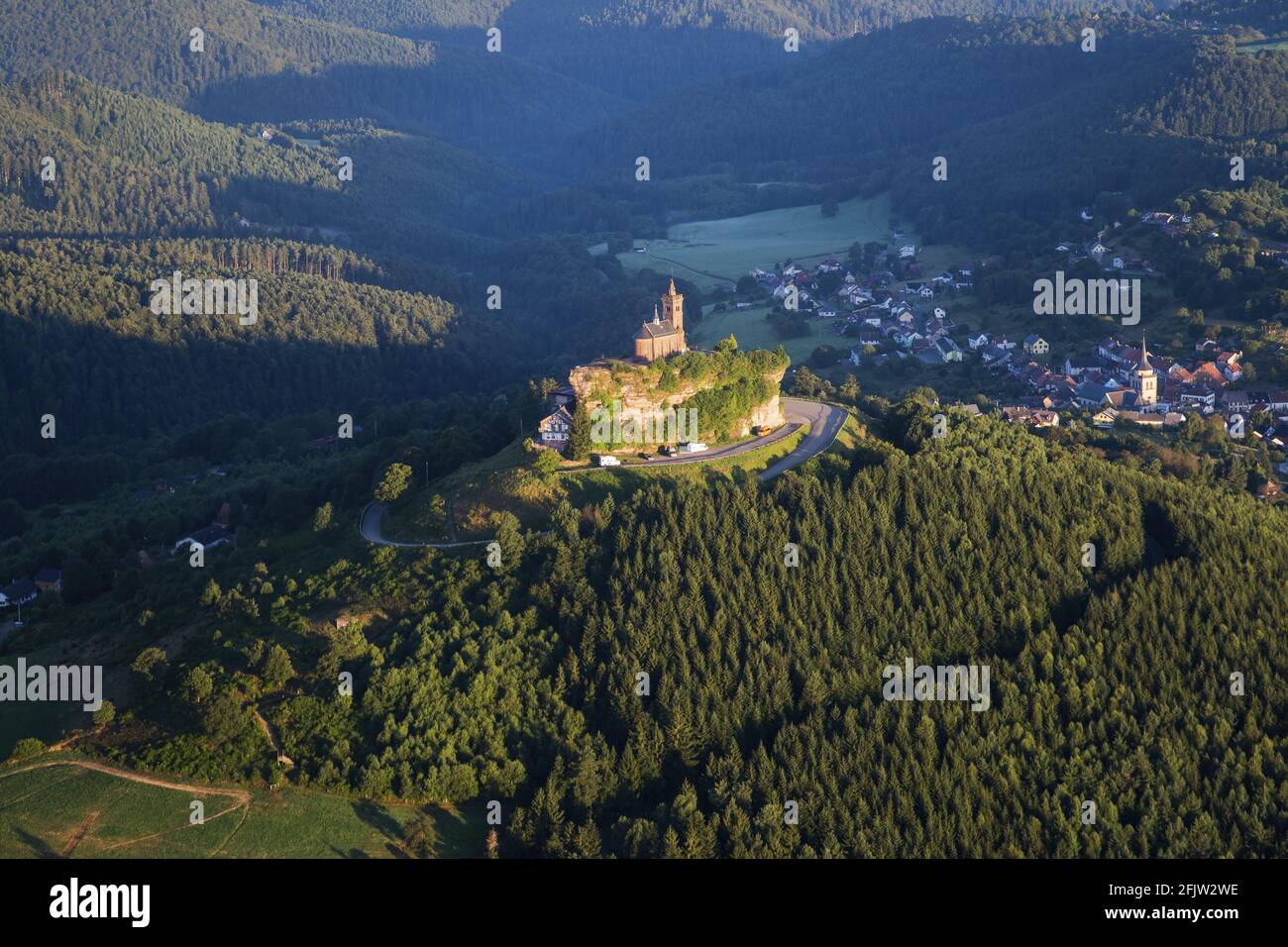 France, Moselle, Dabo, Rocher Dabo, Chapelle Dabo ou chapelle Saint ...