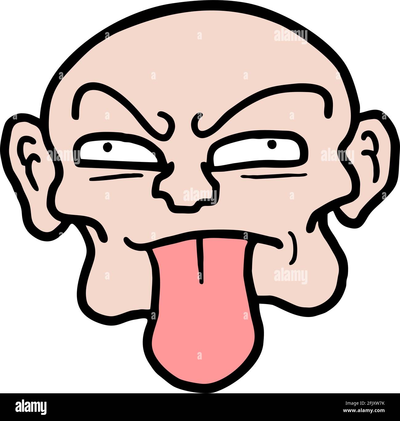 Homme chauve moche Banque d'images vectorielles - Alamy