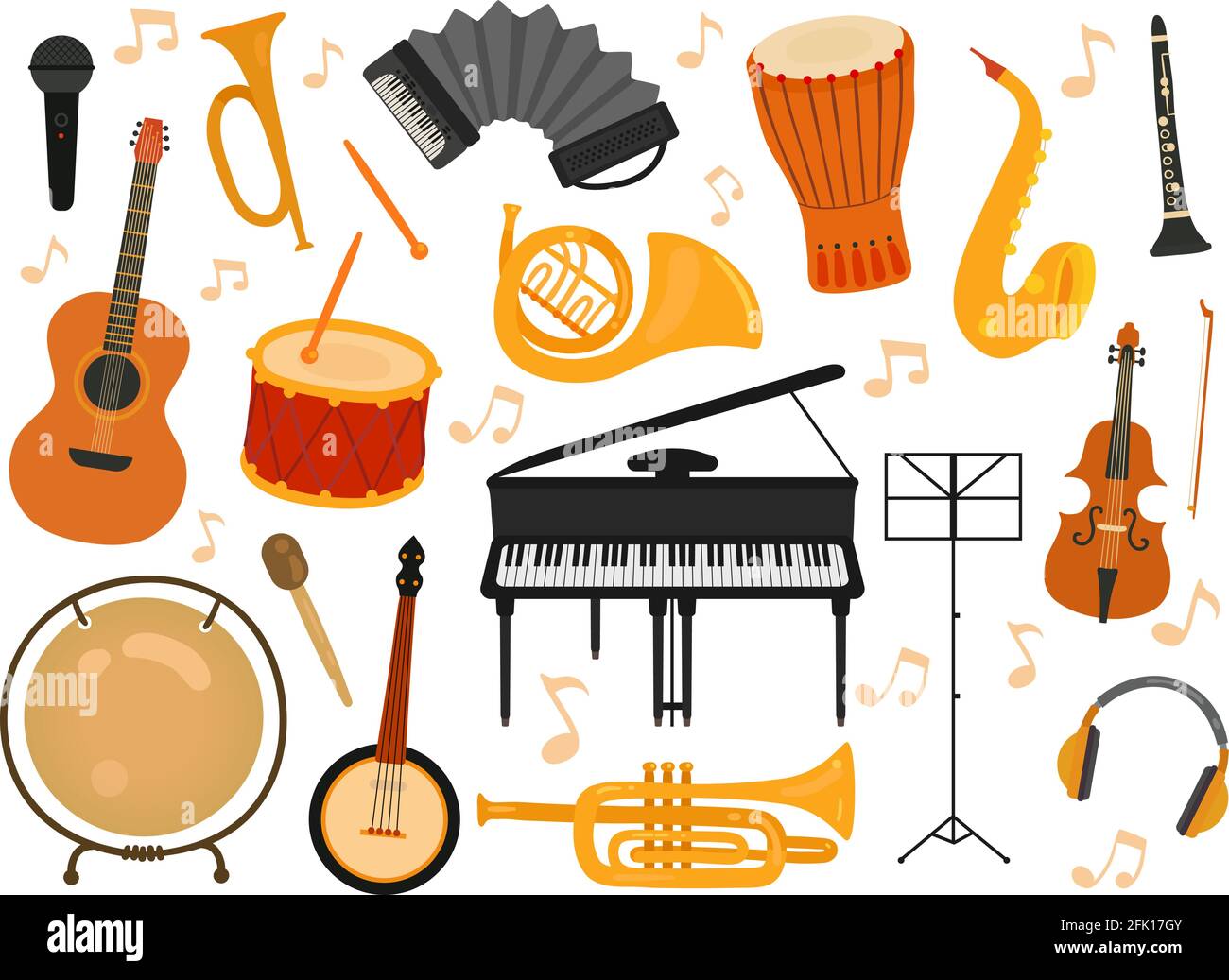 Instrument de musique dessin flute Banque de photographies et d’images ...