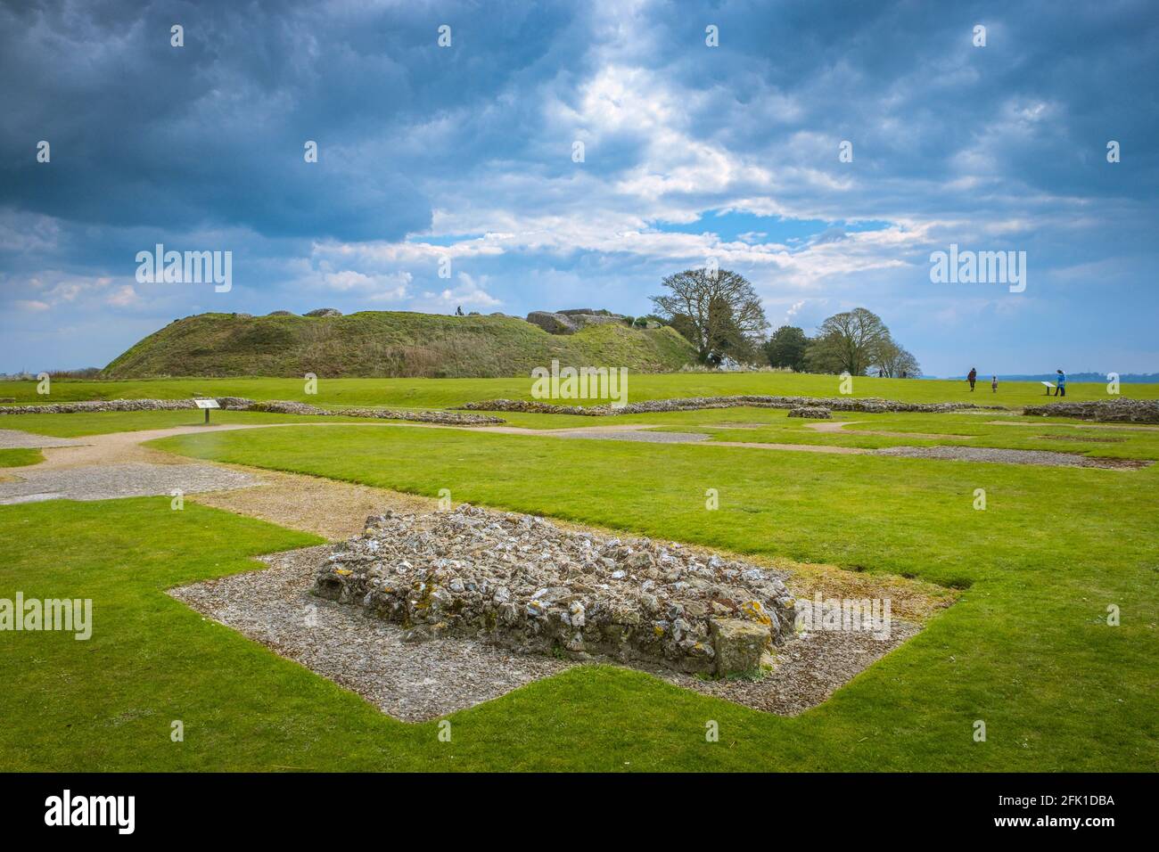 Old sarum castle Banque de photographies et d’images à haute résolution ...
