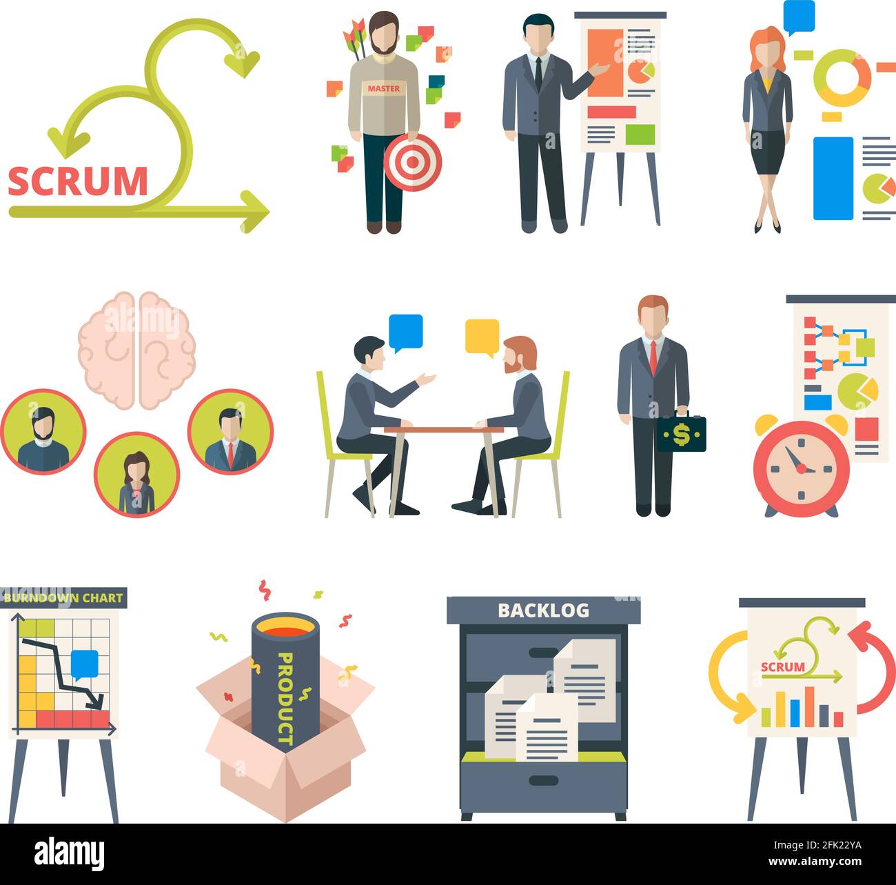 Methodology cartoon Banque d'images vectorielles - Alamy