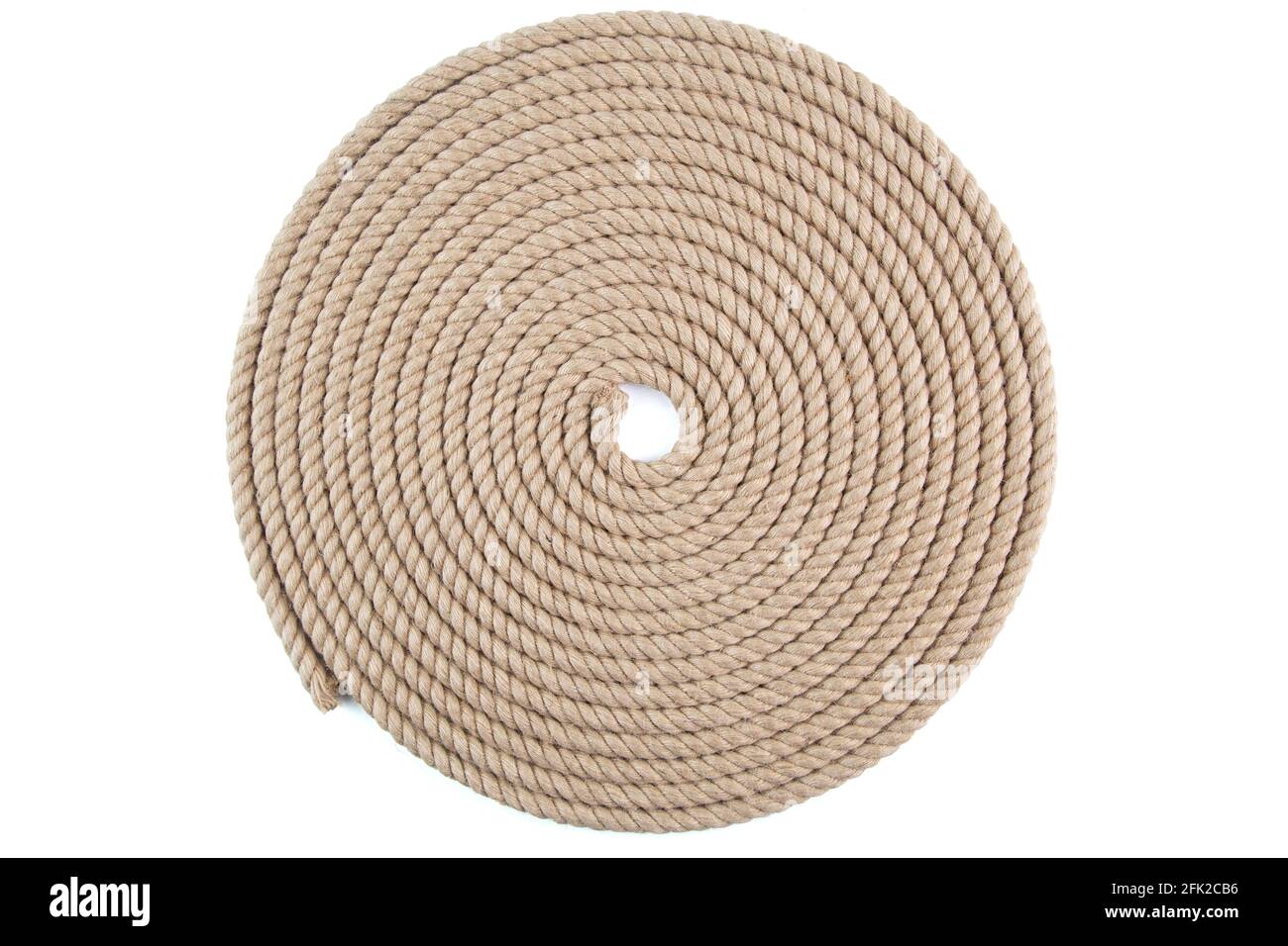 Bobine plate en spirale de jute Hessian Rope Cord tressé Twisted isolé ...
