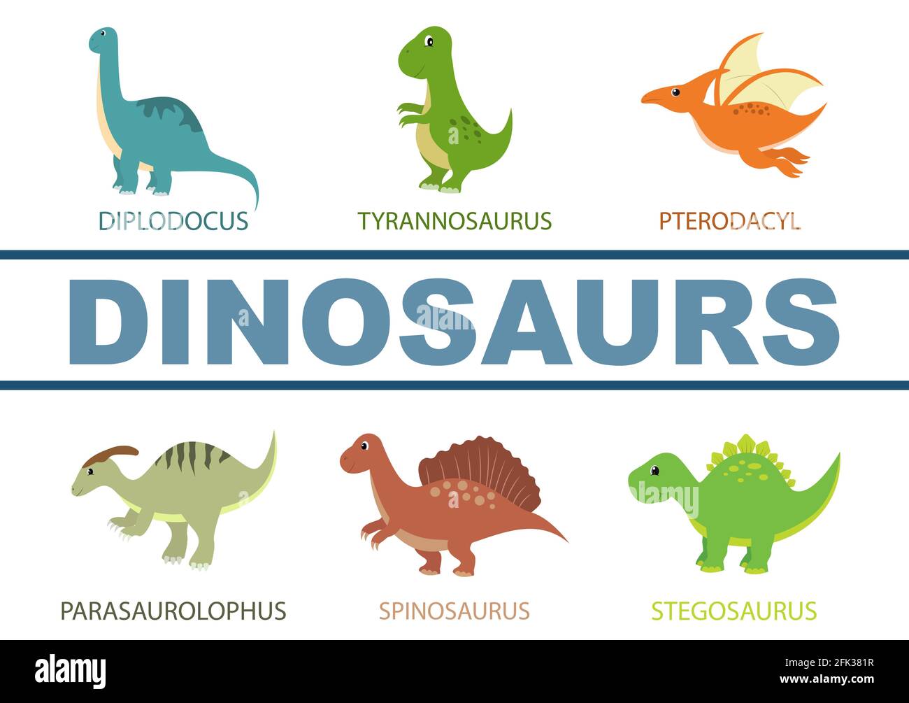 Dinosaur dinosaurs dino spinosaurus Banque d'images vectorielles - Alamy