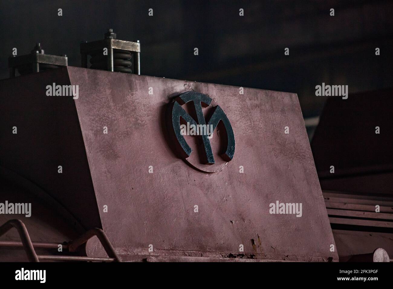 Karaganda, Kazakhstan: Salle des machines de la centrale thermique ...