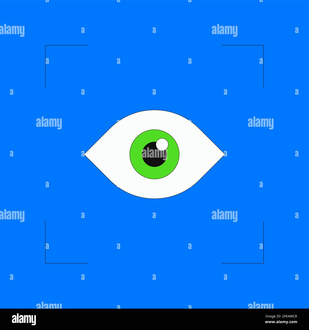 Suivi oculaire Banque d'images vectorielles - Alamy