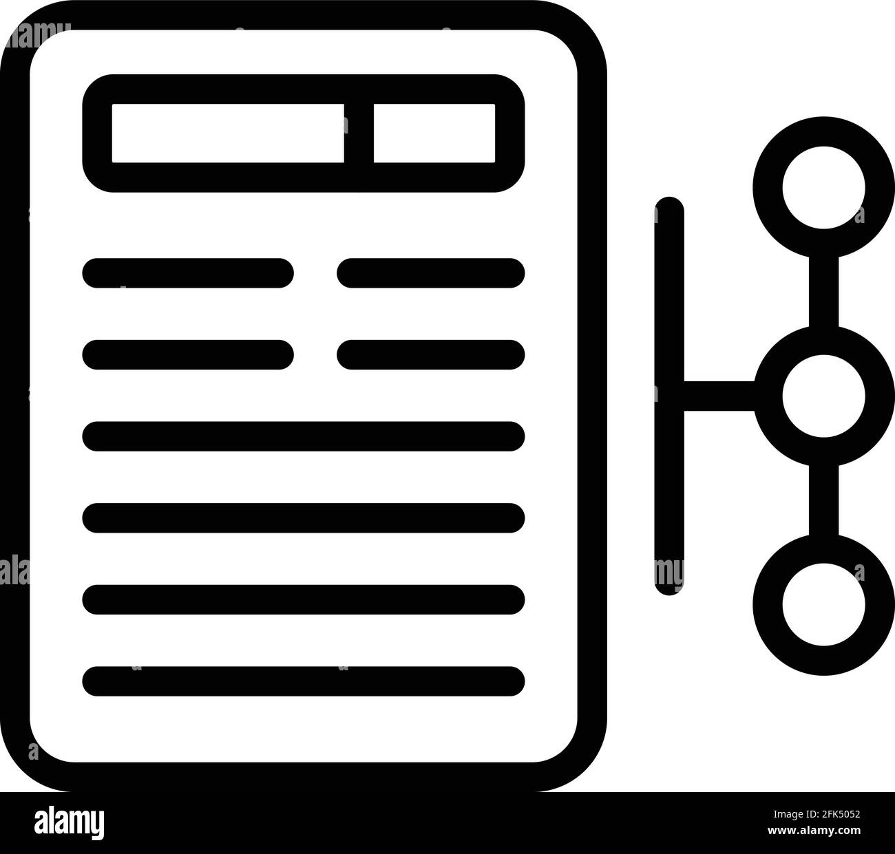 Icône de réalisation de plan. Outline Plan réalisation icône de vecteur ...