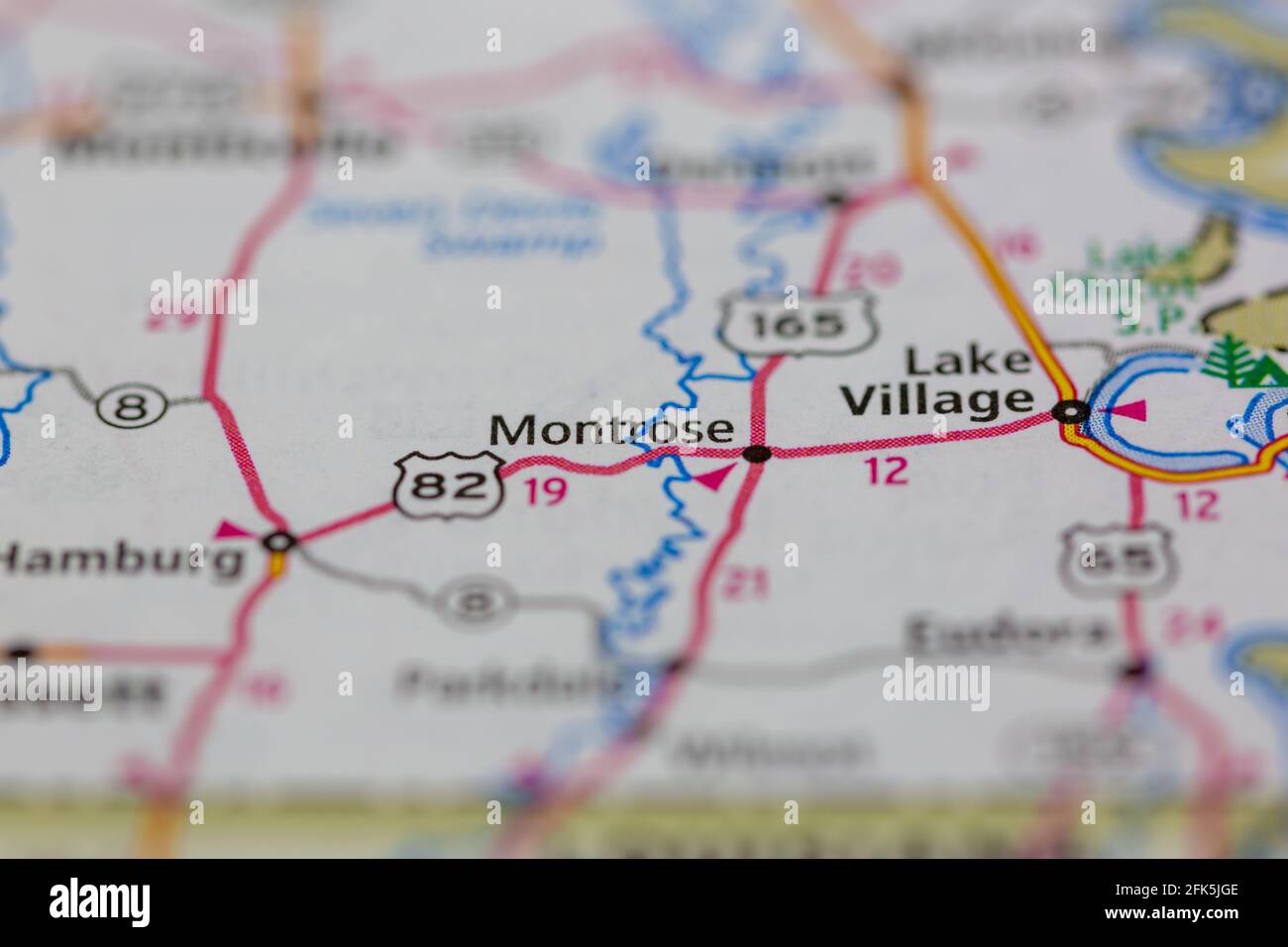 Montrose sur une carte Banque de photographies et d’images à haute ...