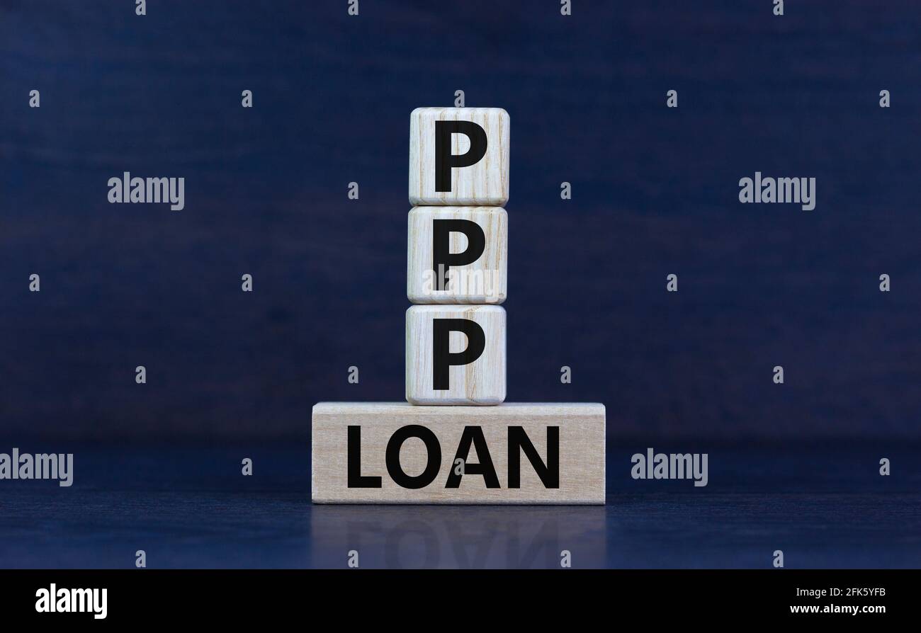 PPP, symbole de prêt du programme de protection des chèques de paie ...