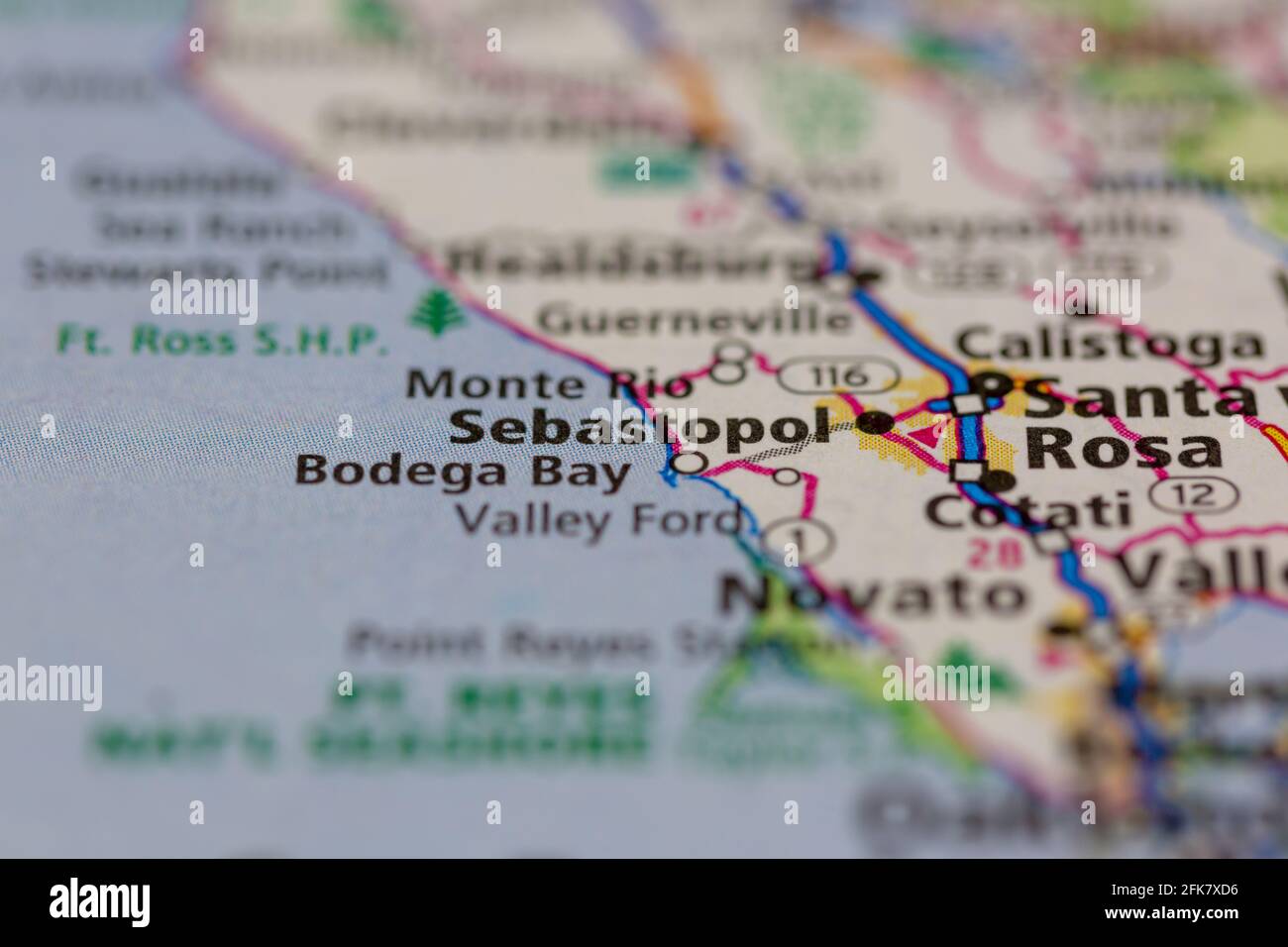 Carte de sebastopol californie Banque de photographies et d’images à ...