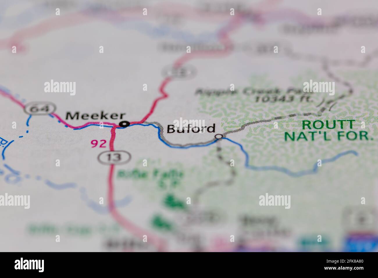 Carte de buford colorado Banque de photographies et d’images à haute ...