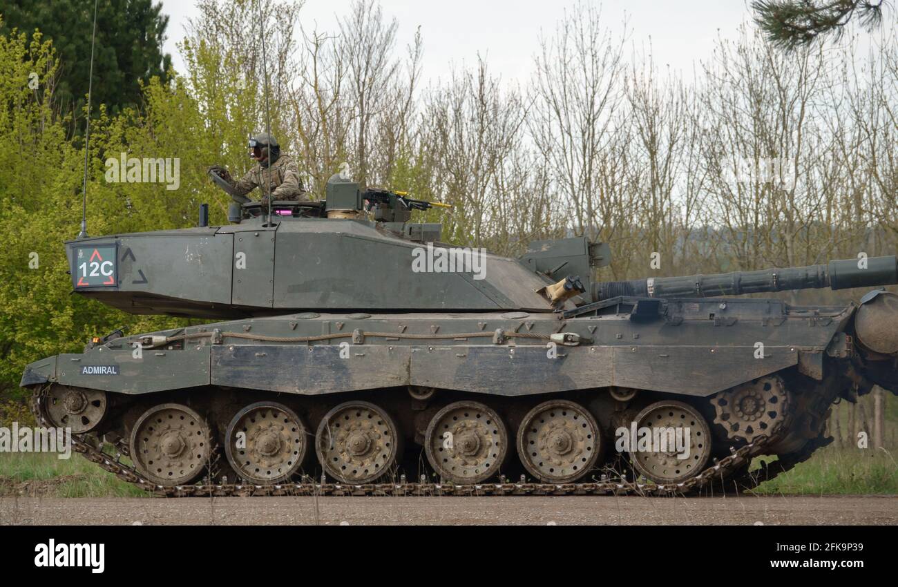 British Army Challenger 2 Main Battle Tank Banque De Photographies Et D