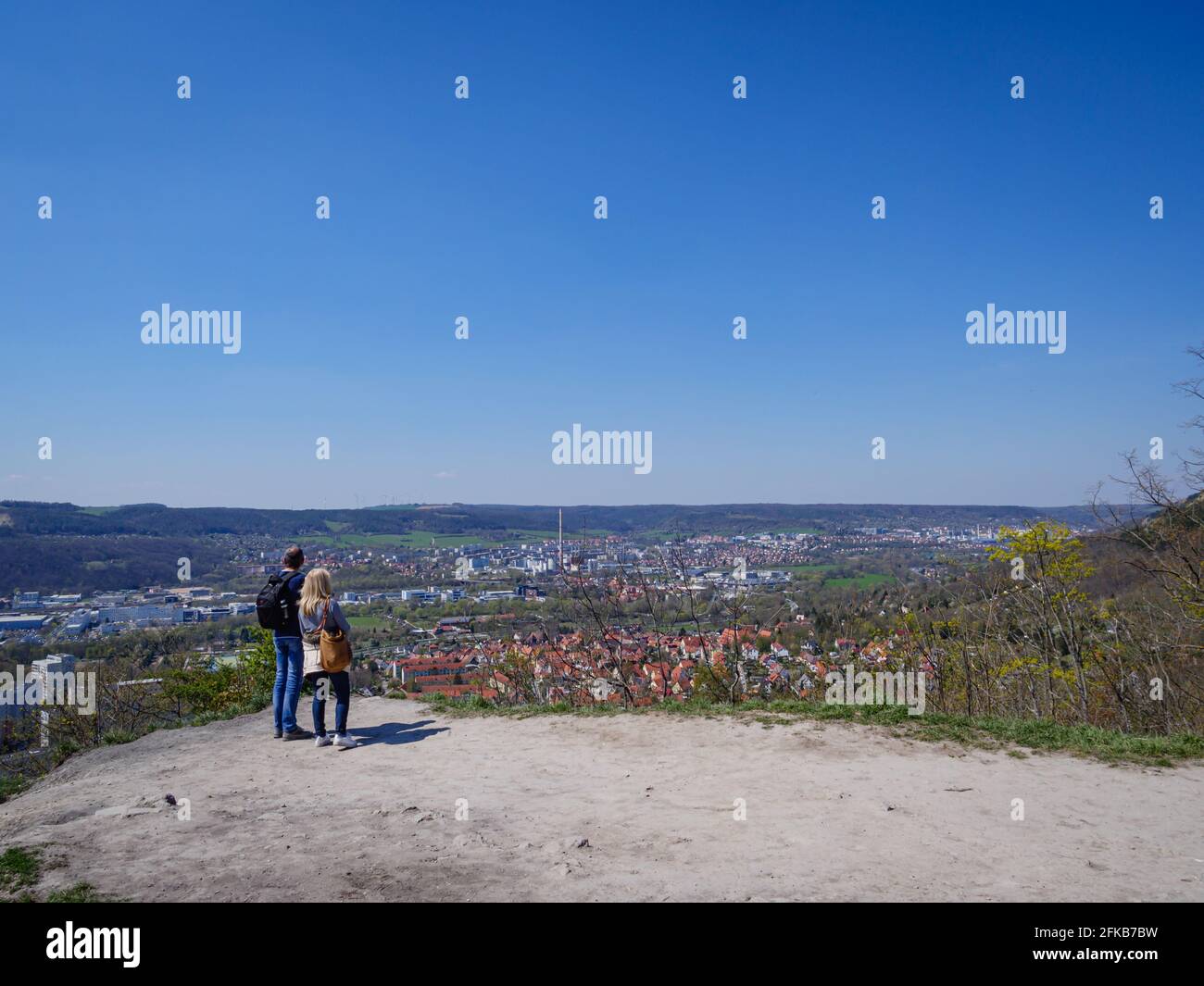 Vue sur la ville de jena en Banque de photographies et d’images à haute ...