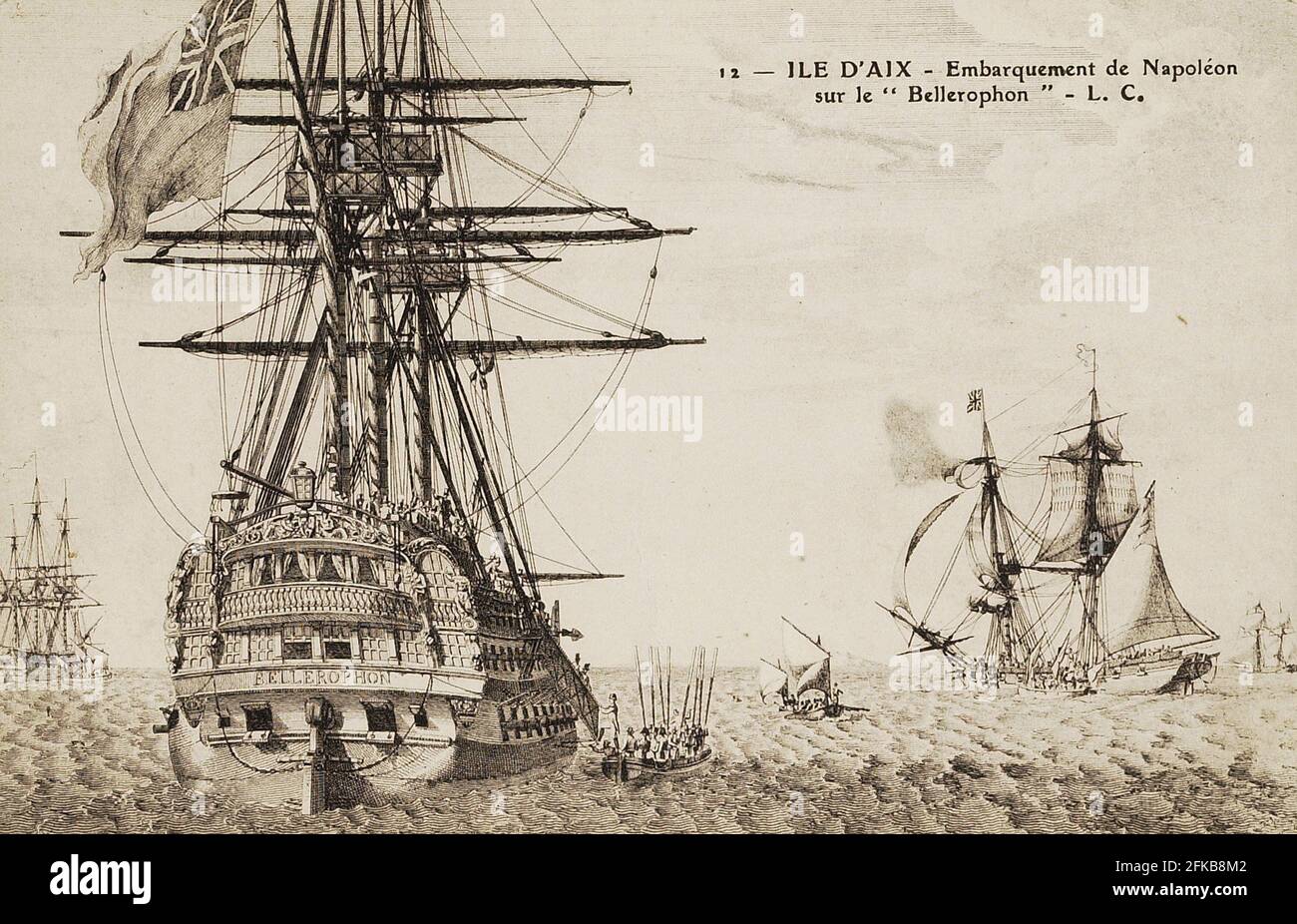 Napoléon I à bord du HMS Bellerophon. Juillet 1815 Paris, Fondation ...