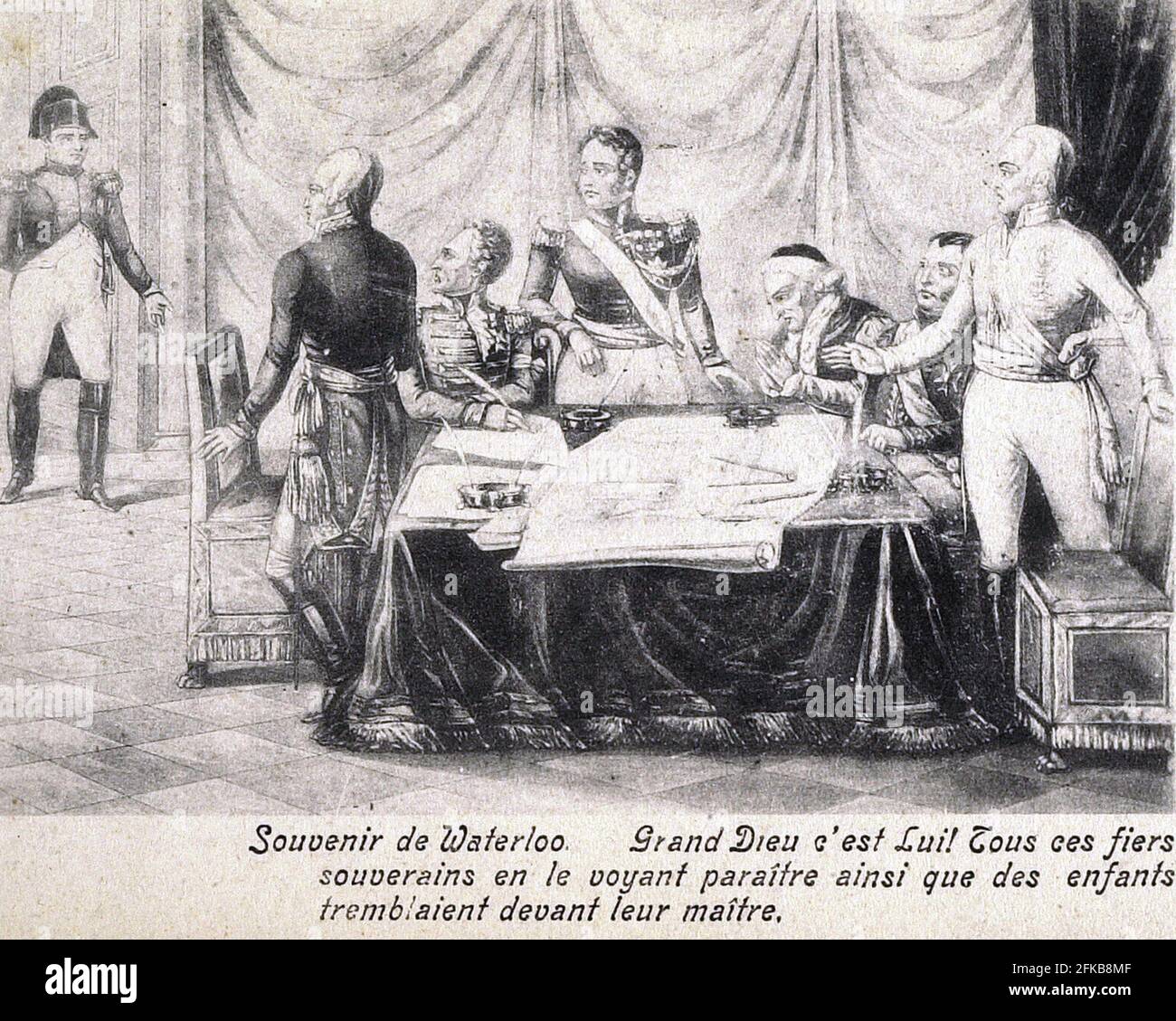 Carte bataille waterloo Banque de photographies et d’images à haute ...