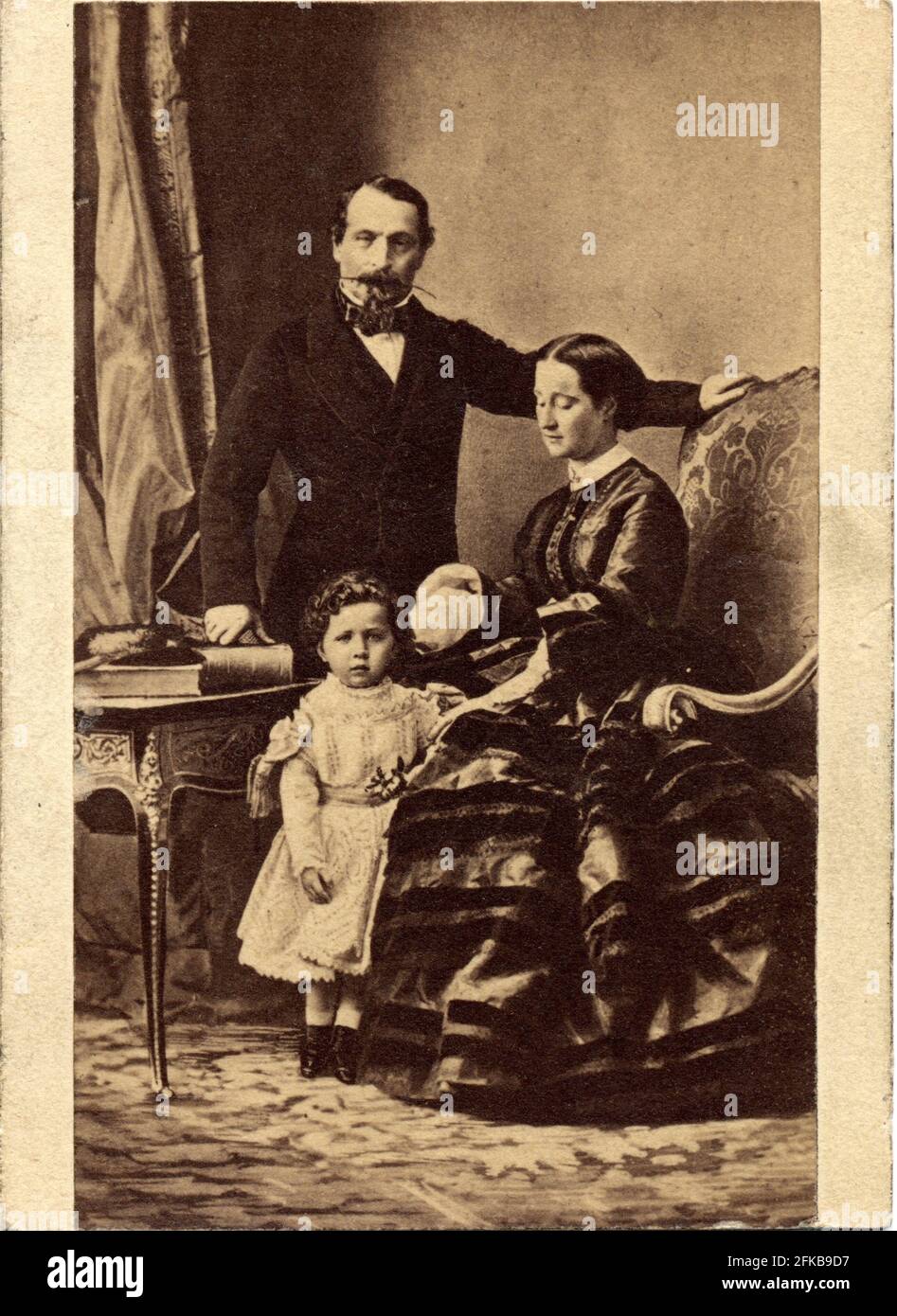 La famille impériale Charles-Louis-Napoléon Bonaparte (Napoléon III ...