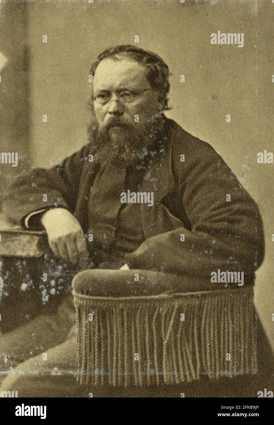 Pierre-Joseph Proudhon, (1809-1865) théoricien socialiste français. En ... Pierre-Joseph Proudhon, (1809-1865) théoricien socialiste français. En ...