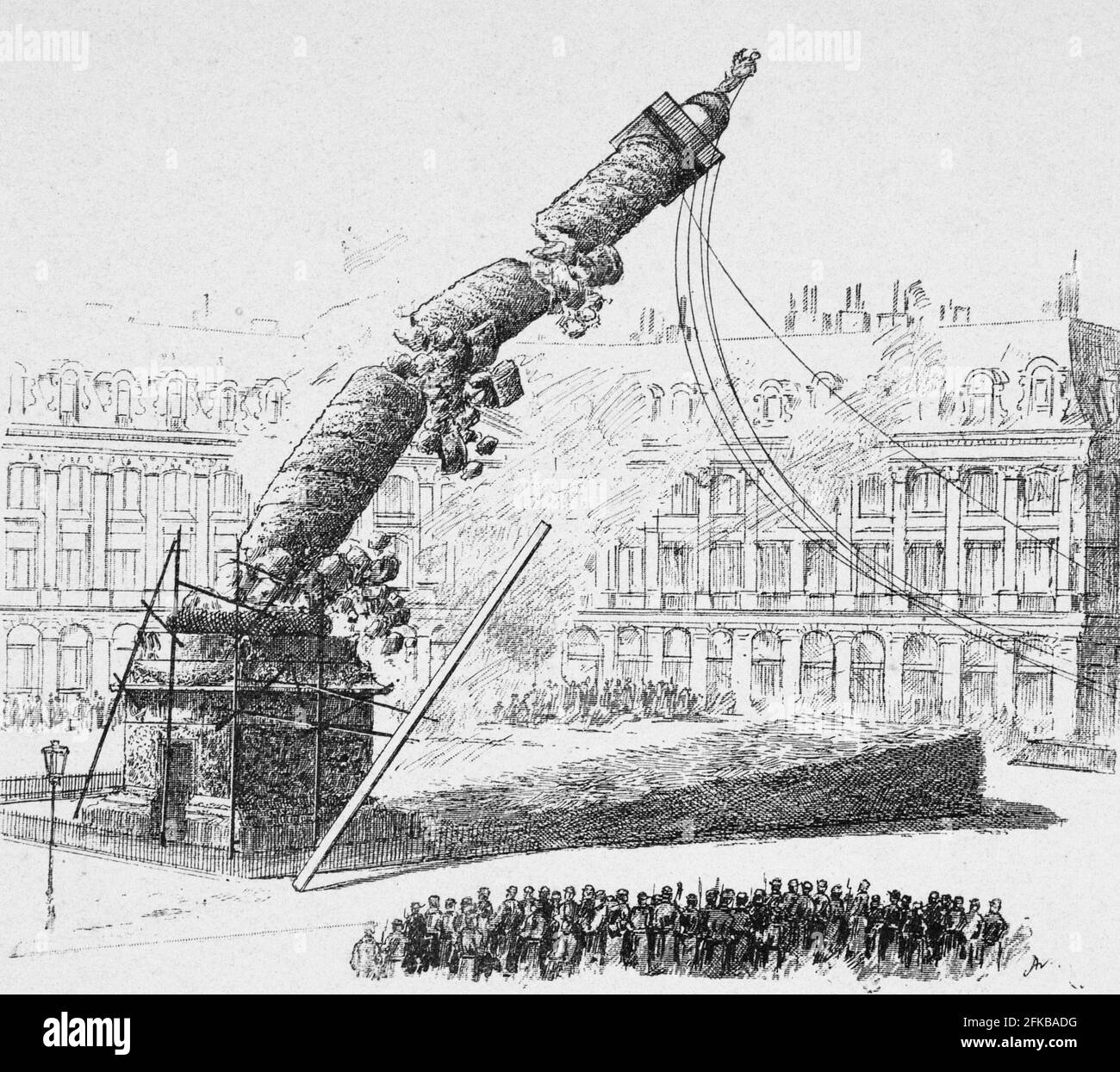 Pendant la commune de paris 1871 france paris Banque de photographies ...