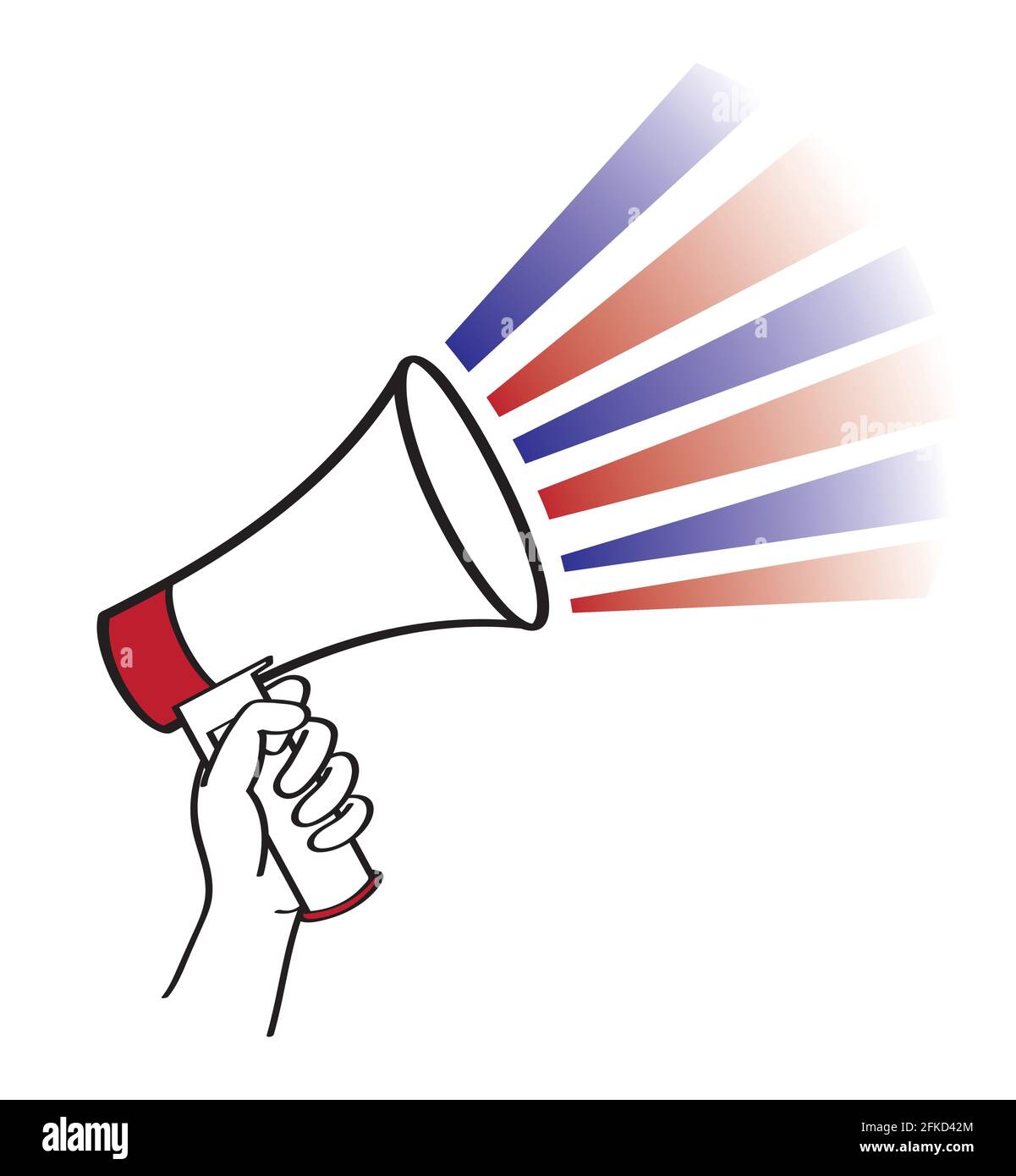 Russian megaphone Banque d'images vectorielles - Alamy