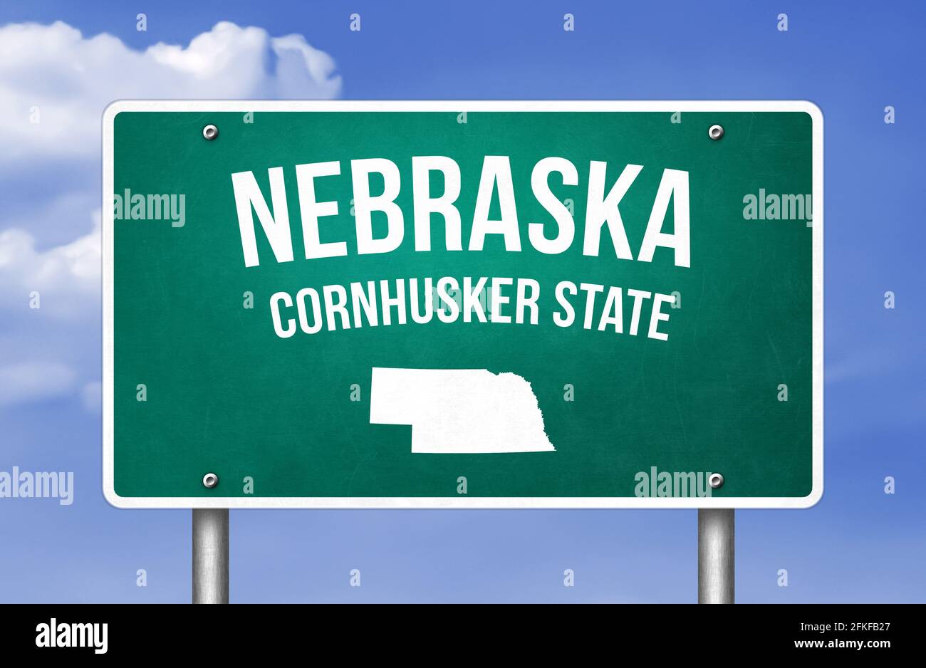 Map of nebraska state Banque de photographies et d’images à haute ...