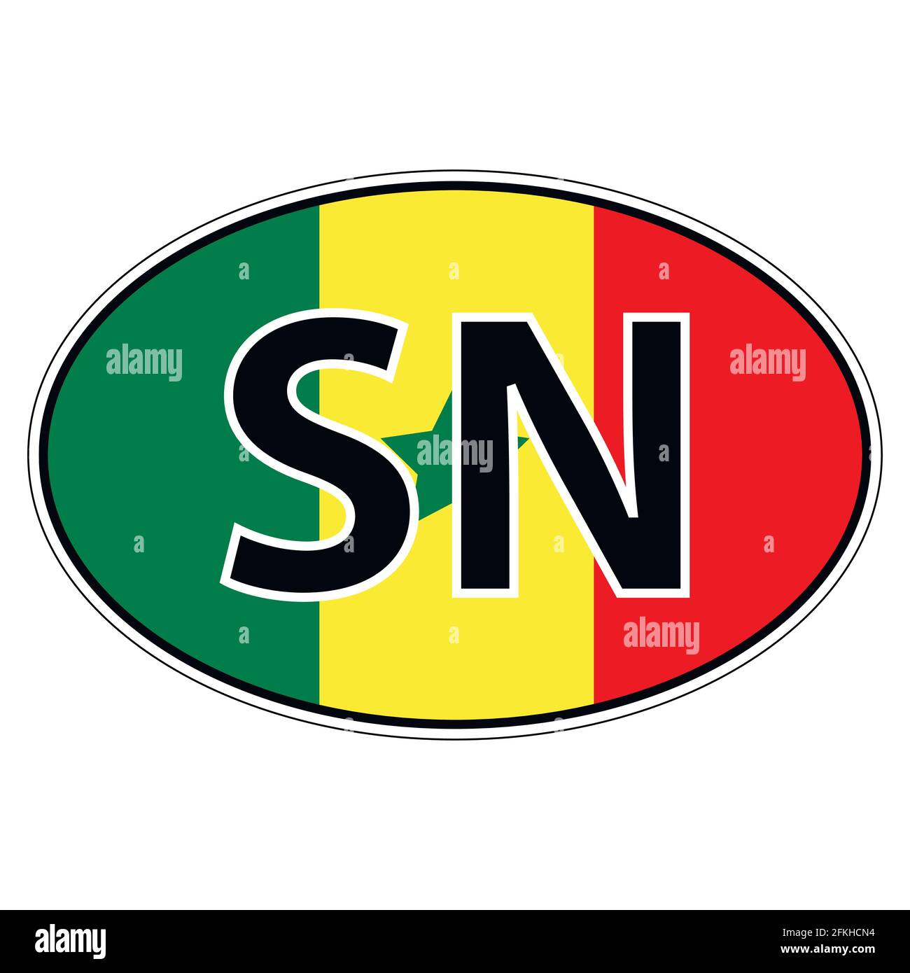 Symbole du sénégal Banque d'images vectorielles - Alamy