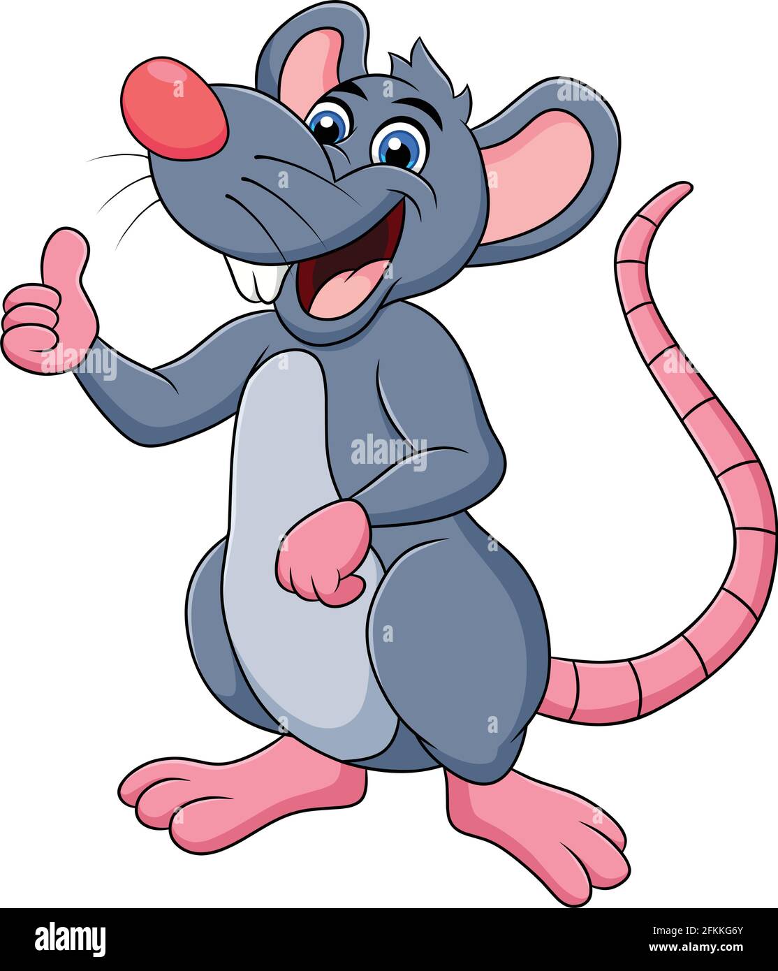 Illustration de vecteur animal de joli dessin animé de Rat Image ...