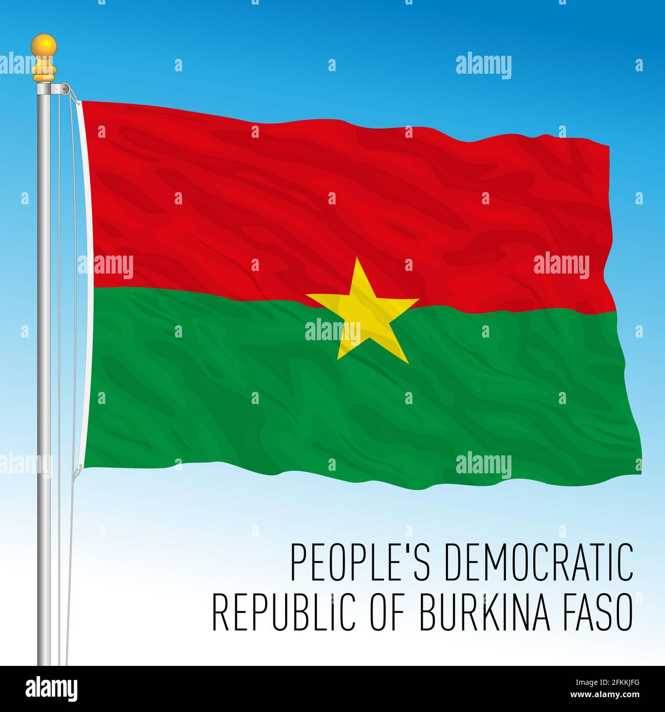 Drapeau de burkina faso Banque d'images vectorielles - Alamy
