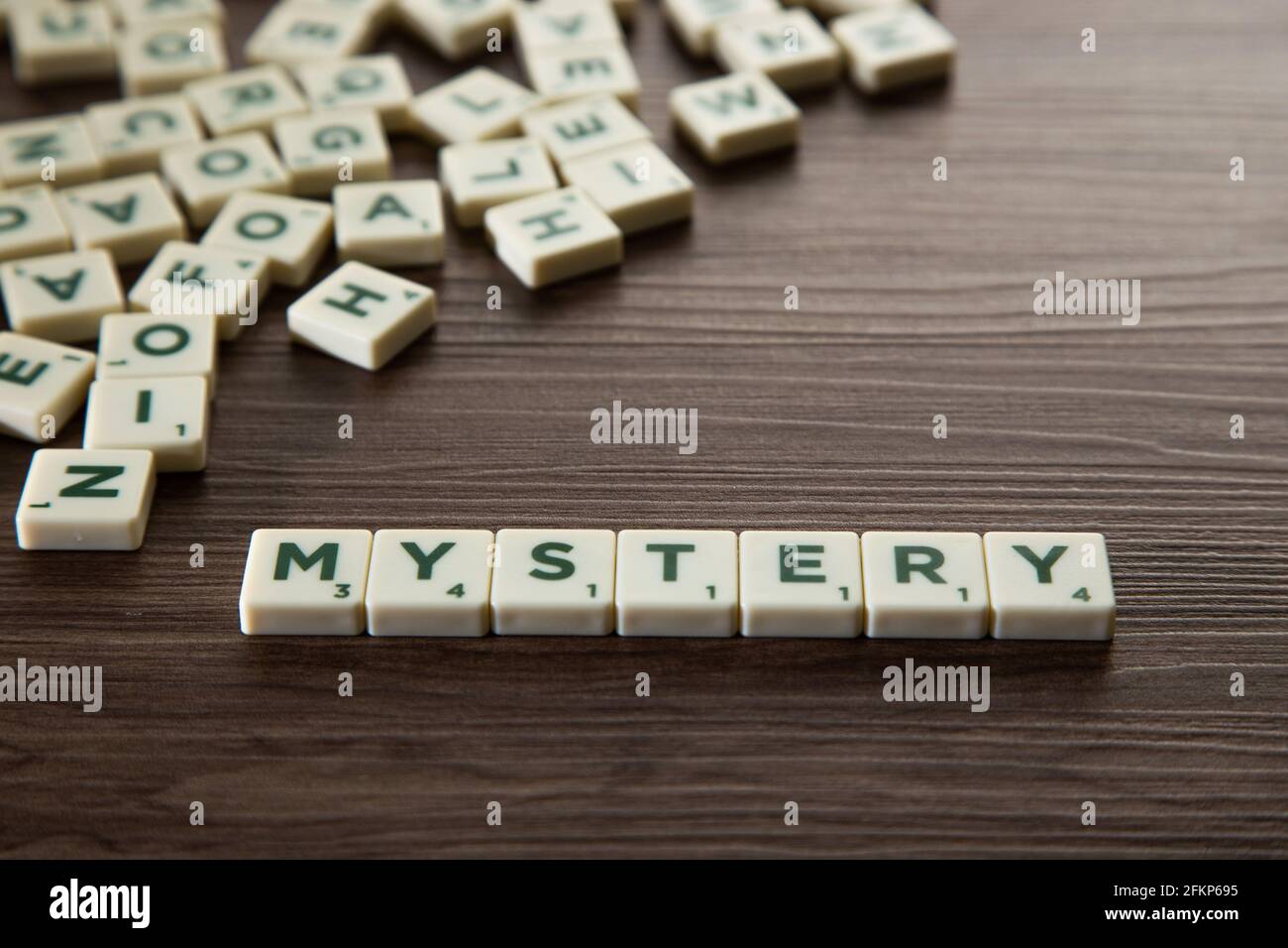 Mot mystère Banque de photographies et d’images à haute résolution - Alamy