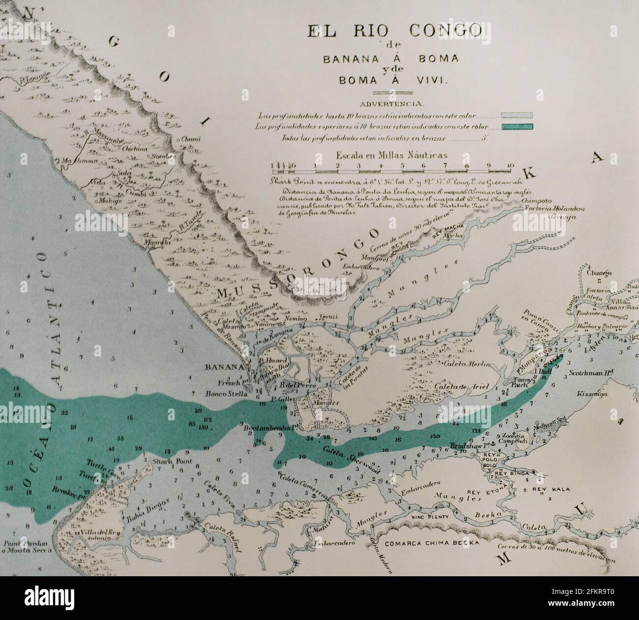 Congo map 1890 Banque de photographies et d’images à haute résolution ...