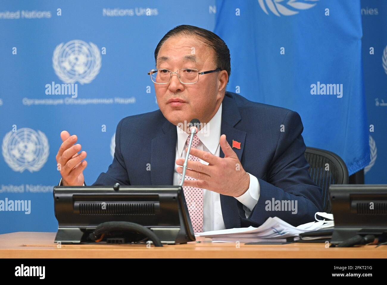 L'Ambassadeur Zhang Jun, Représentant permanent de la Chine auprès de l ...