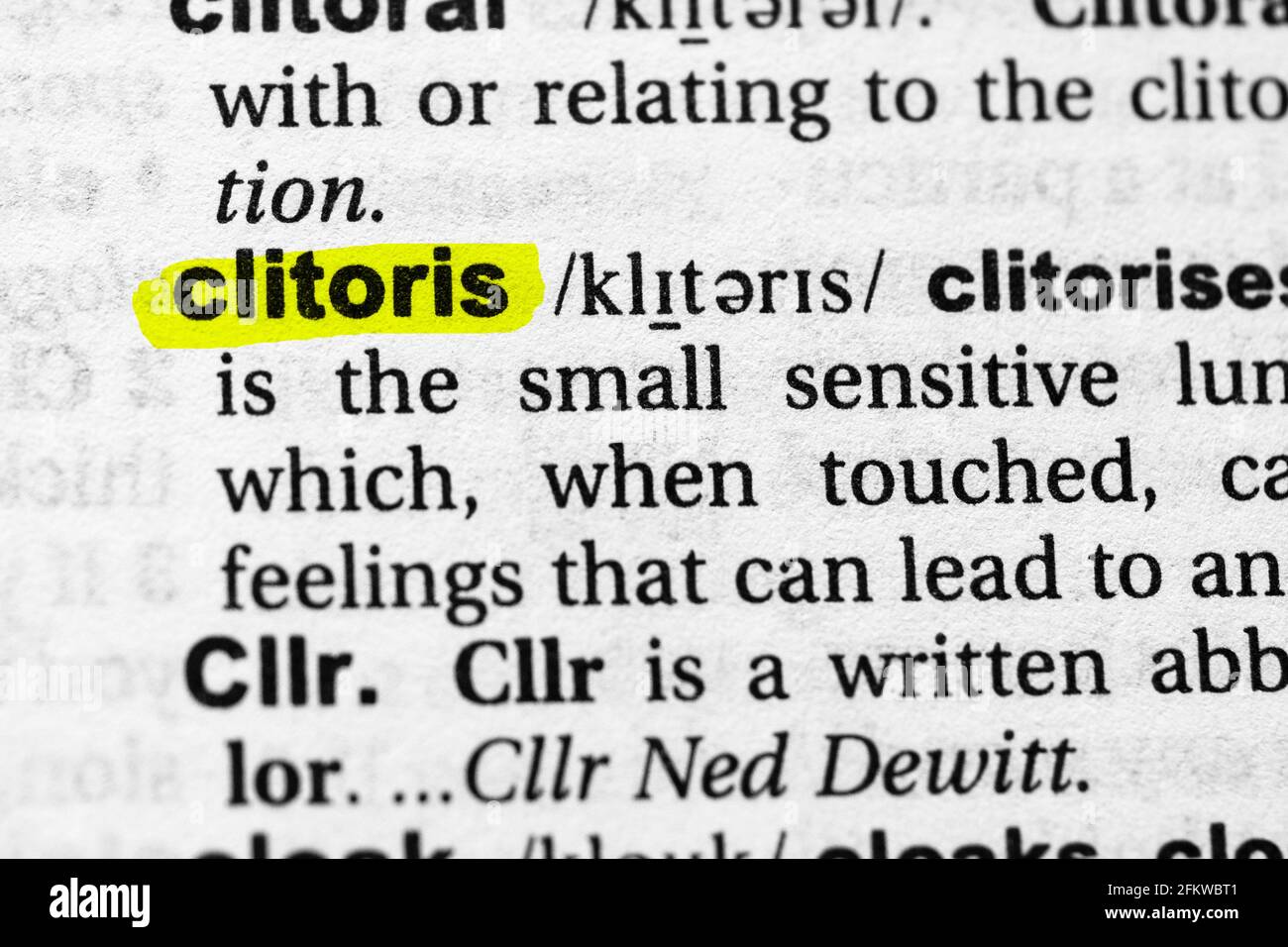 Mise en évidence du concept et de la signification du mot clitoris ...