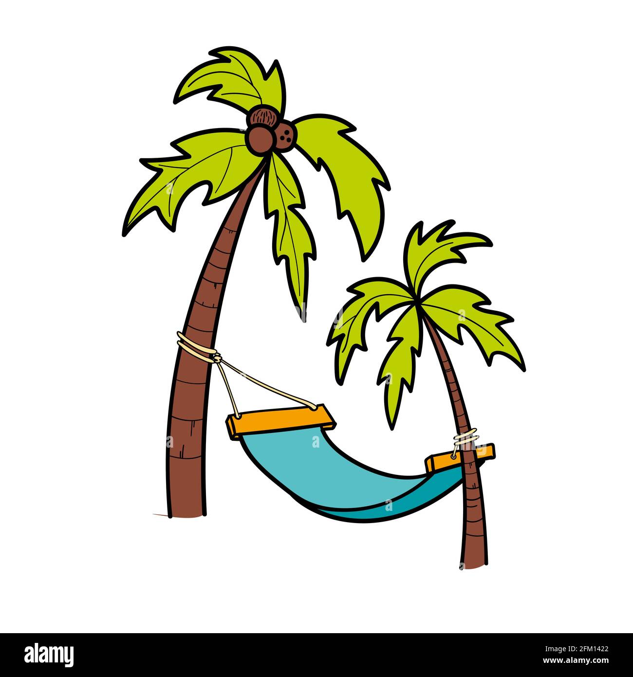 Hamac dessin Banque d'images vectorielles - Alamy