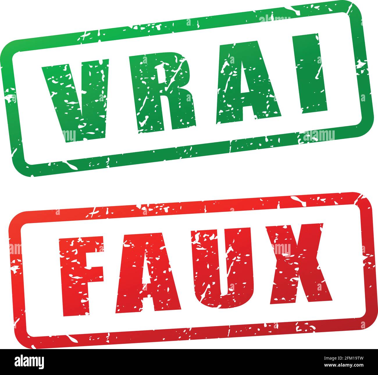 Vrai et faux Banque d'images vectorielles - Alamy