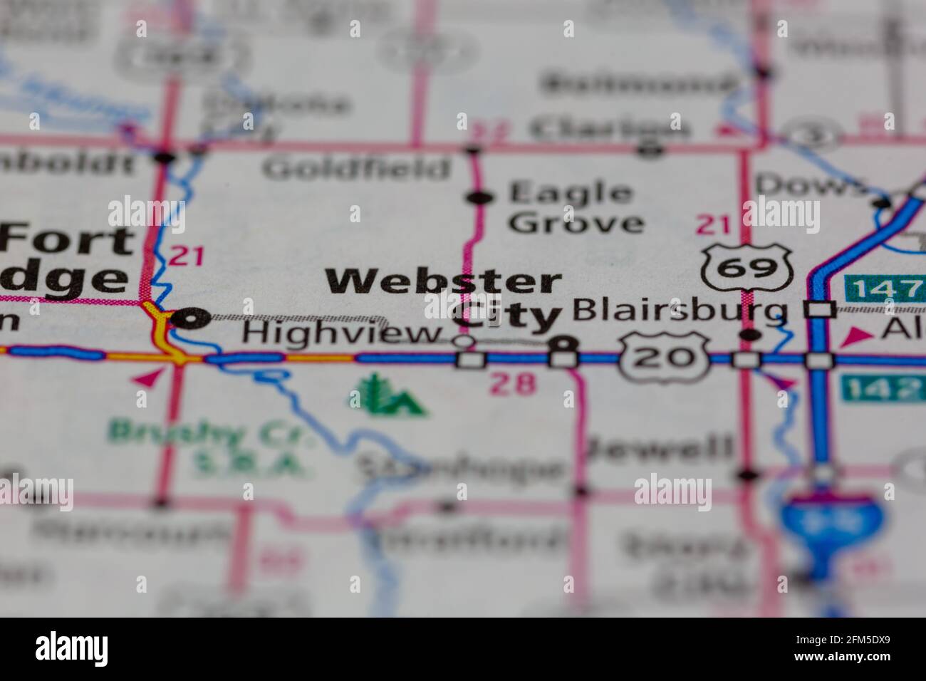 Ville de webster sur une carte Banque de photographies et d’images à ...