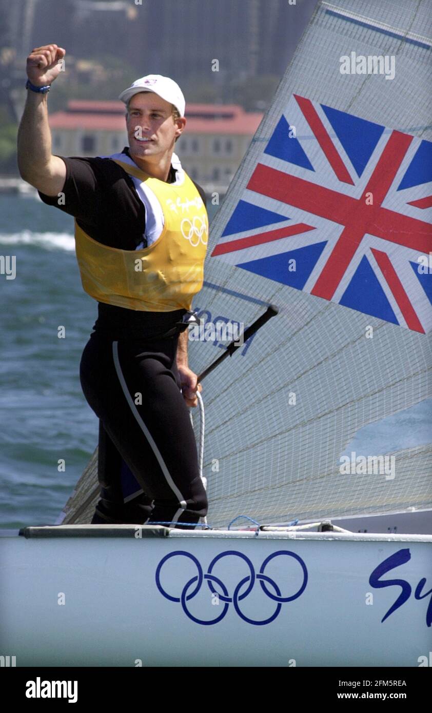 Jeux olympiques de Sydney 2000 SEPTEMBRE 2000. MENS FINN CLASSE BRITON ...
