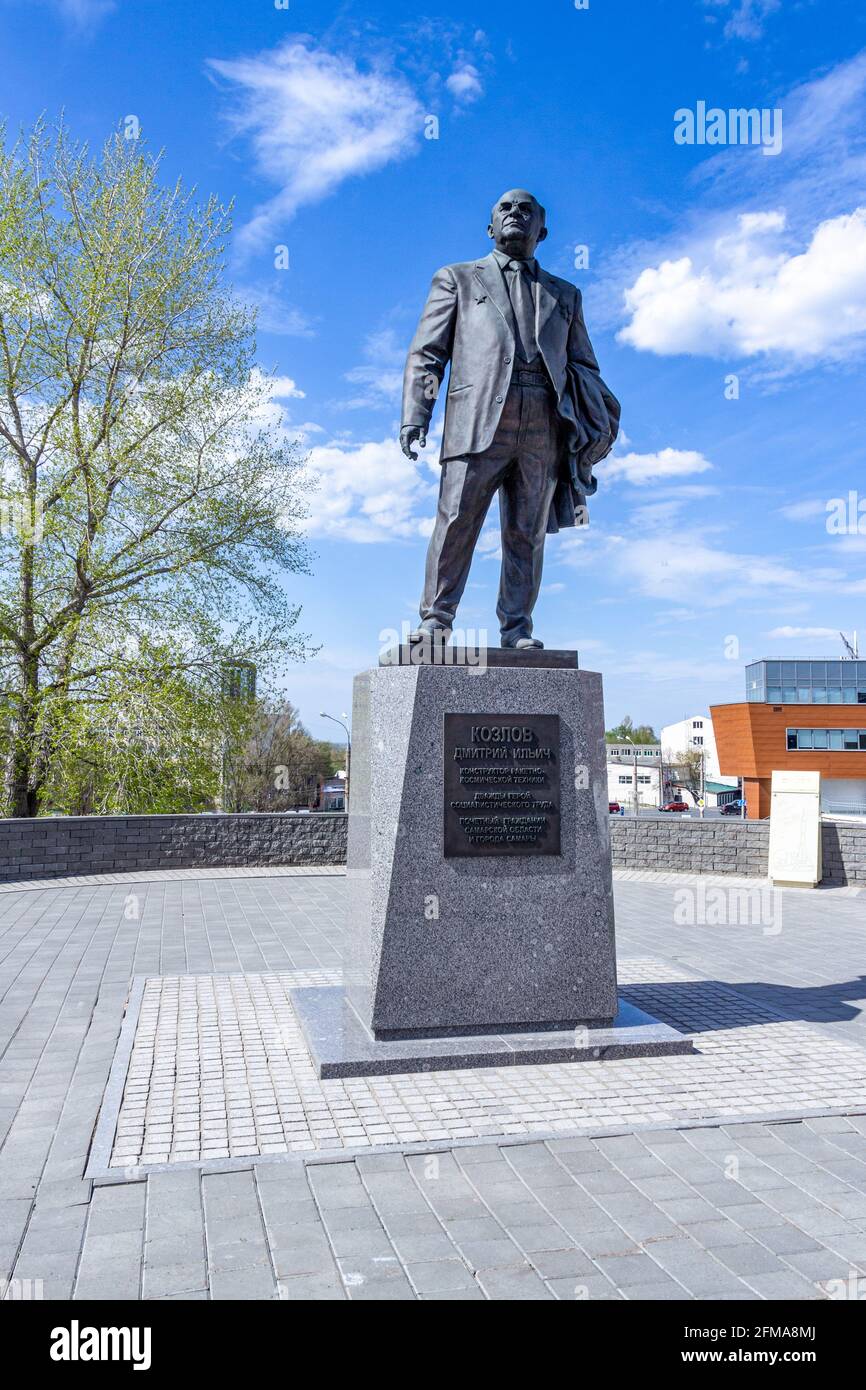 Samara, Russie - 4 mai 2021 : monument à Dmitry Kozlov, installé sur le ...