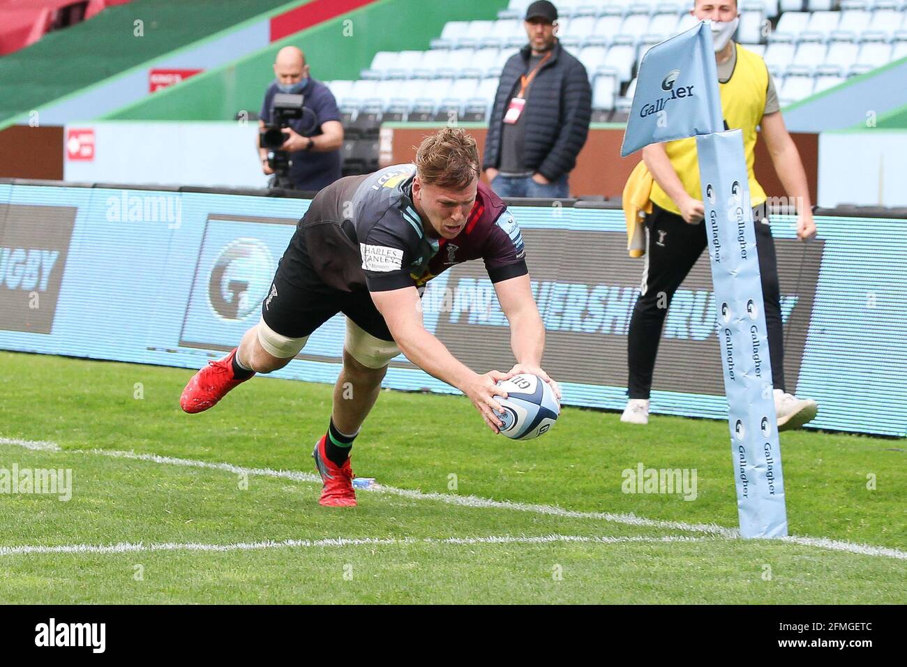 Twickenham, Royaume-Uni. 09e mai 2021. ALEX DOMBRANDT de Harlequins ...