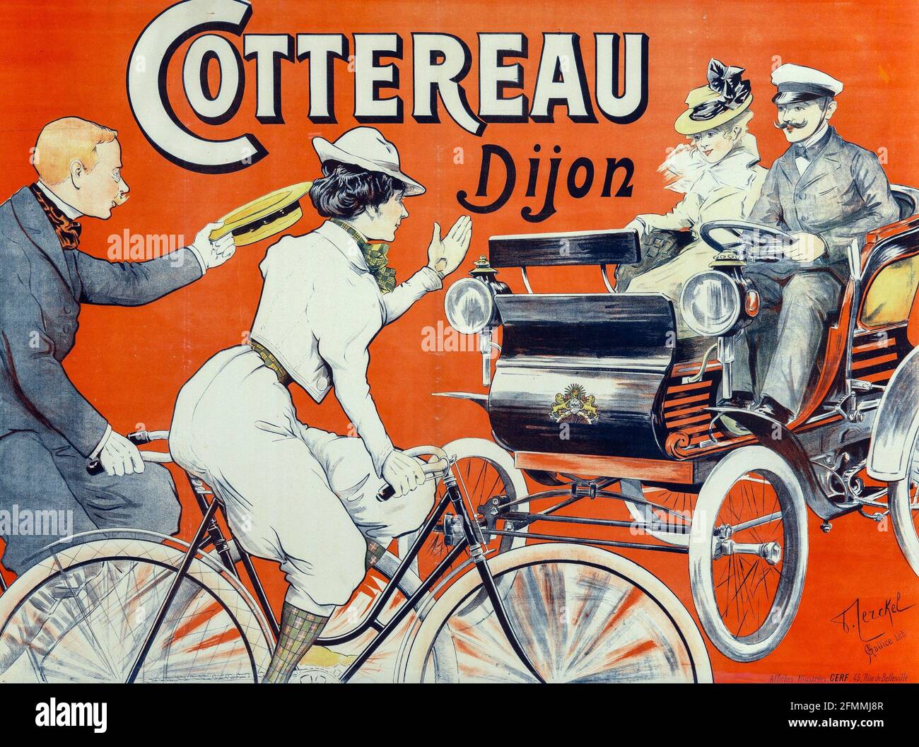 Affiche ancienne francaise voiture Banque de photographies et d’images ...