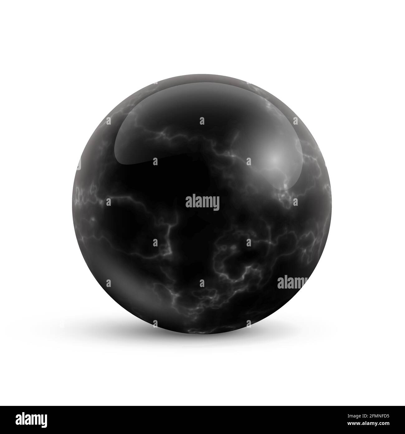 Boule de marbre Banque d'images vectorielles - Alamy