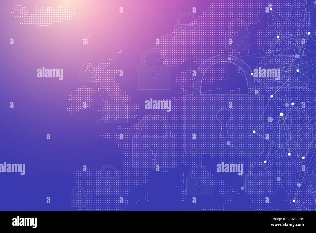 RGPD - réglementation générale sur la protection des données. Carte et ...