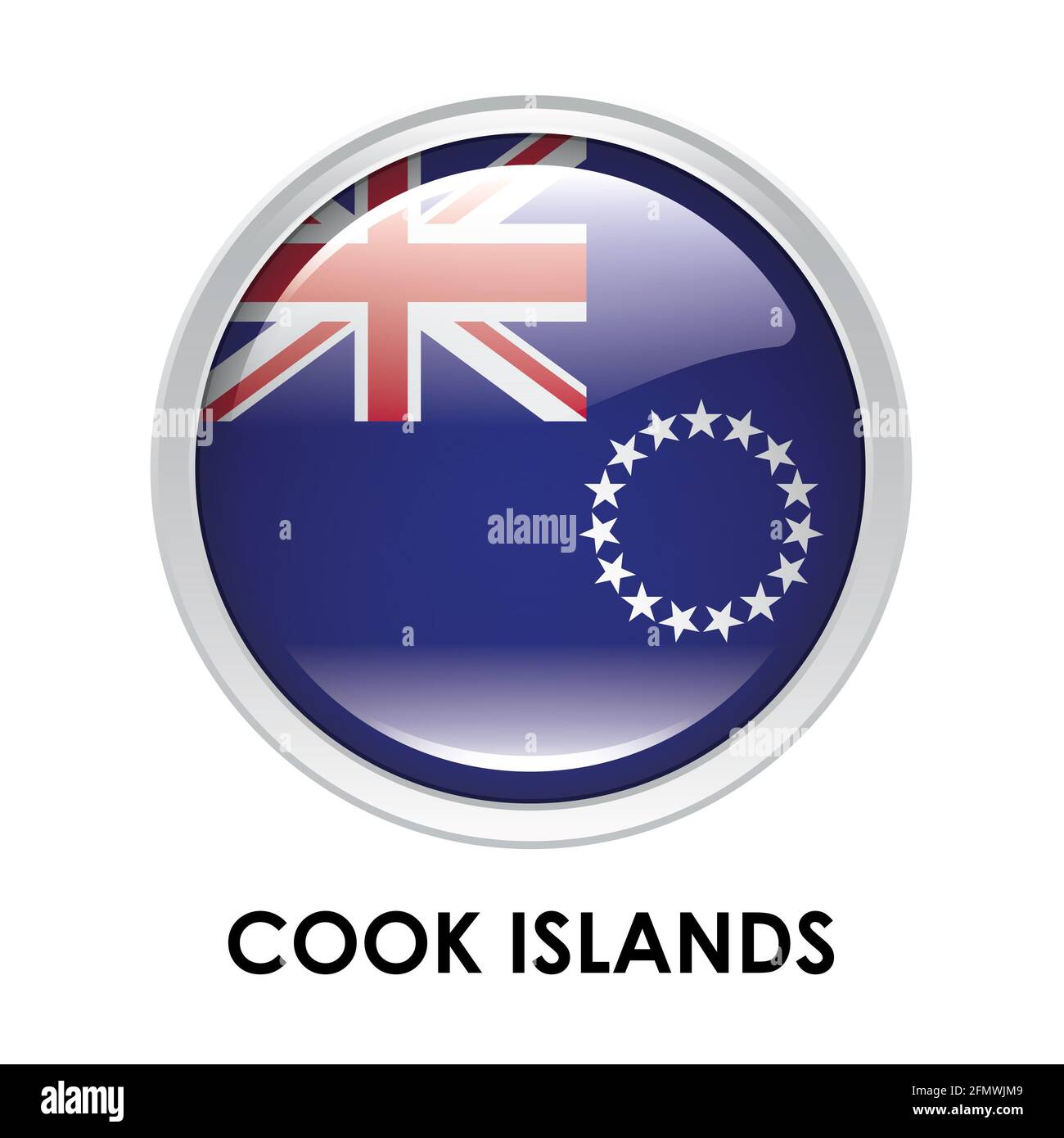 Flag of cook islands Banque de photographies et d’images à haute ...
