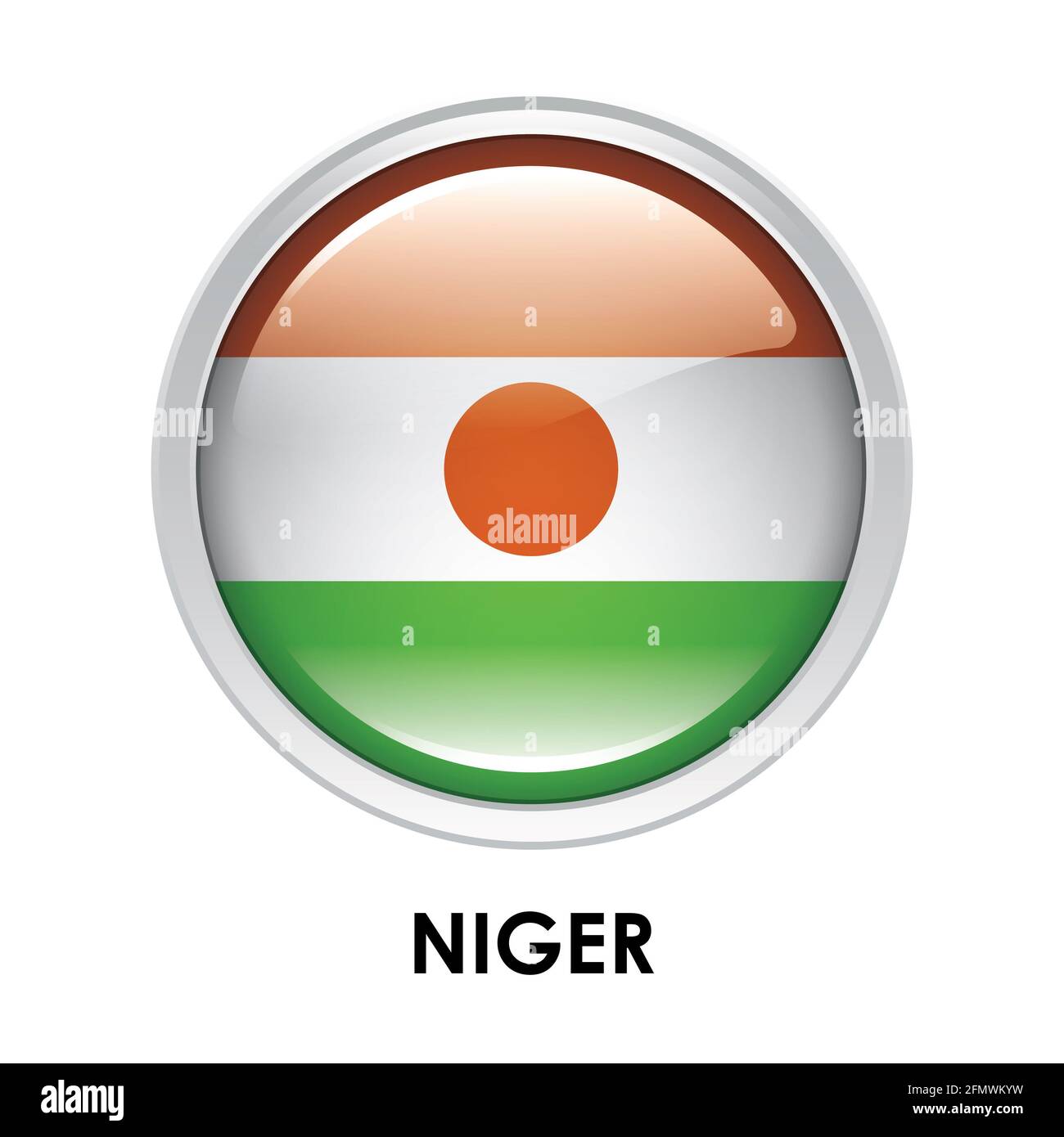 Niger flag map Banque de photographies et d’images à haute résolution - Alamy