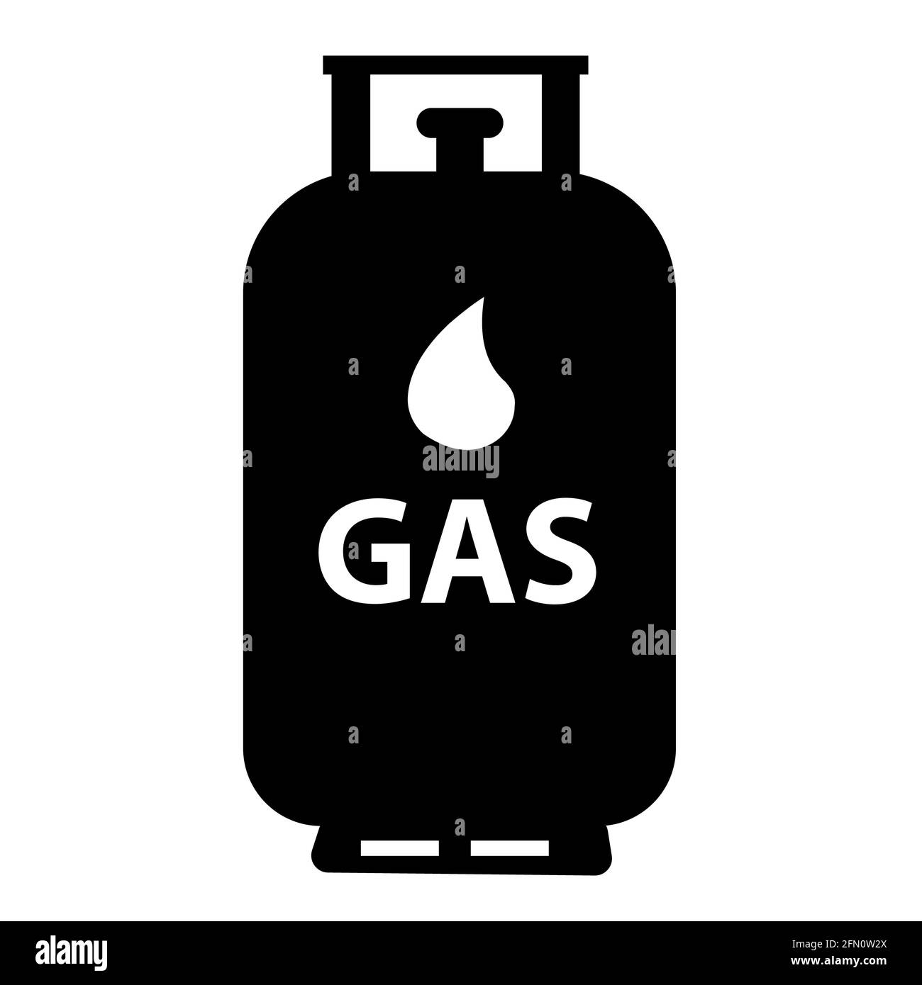 icône de réservoir de gaz sur fond blanc. symbole de réservoir de gaz ...