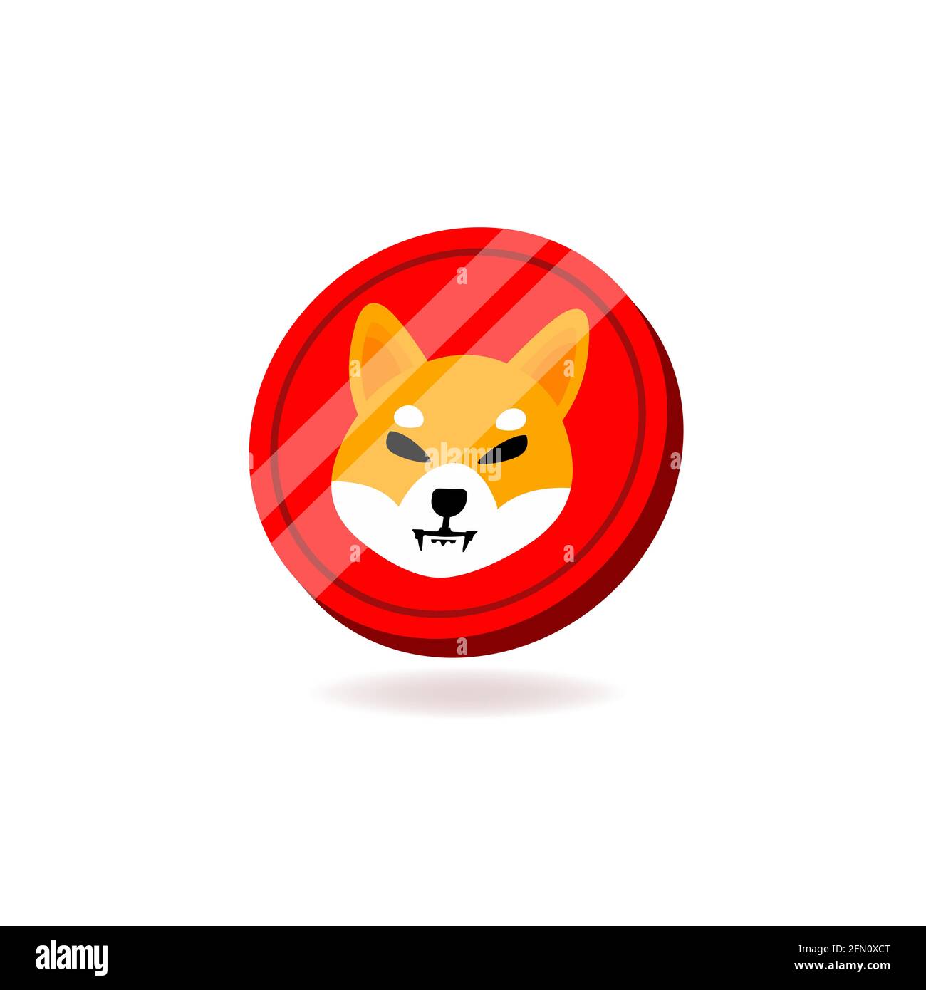 Shiba inu logo Banque d'images vectorielles - Alamy